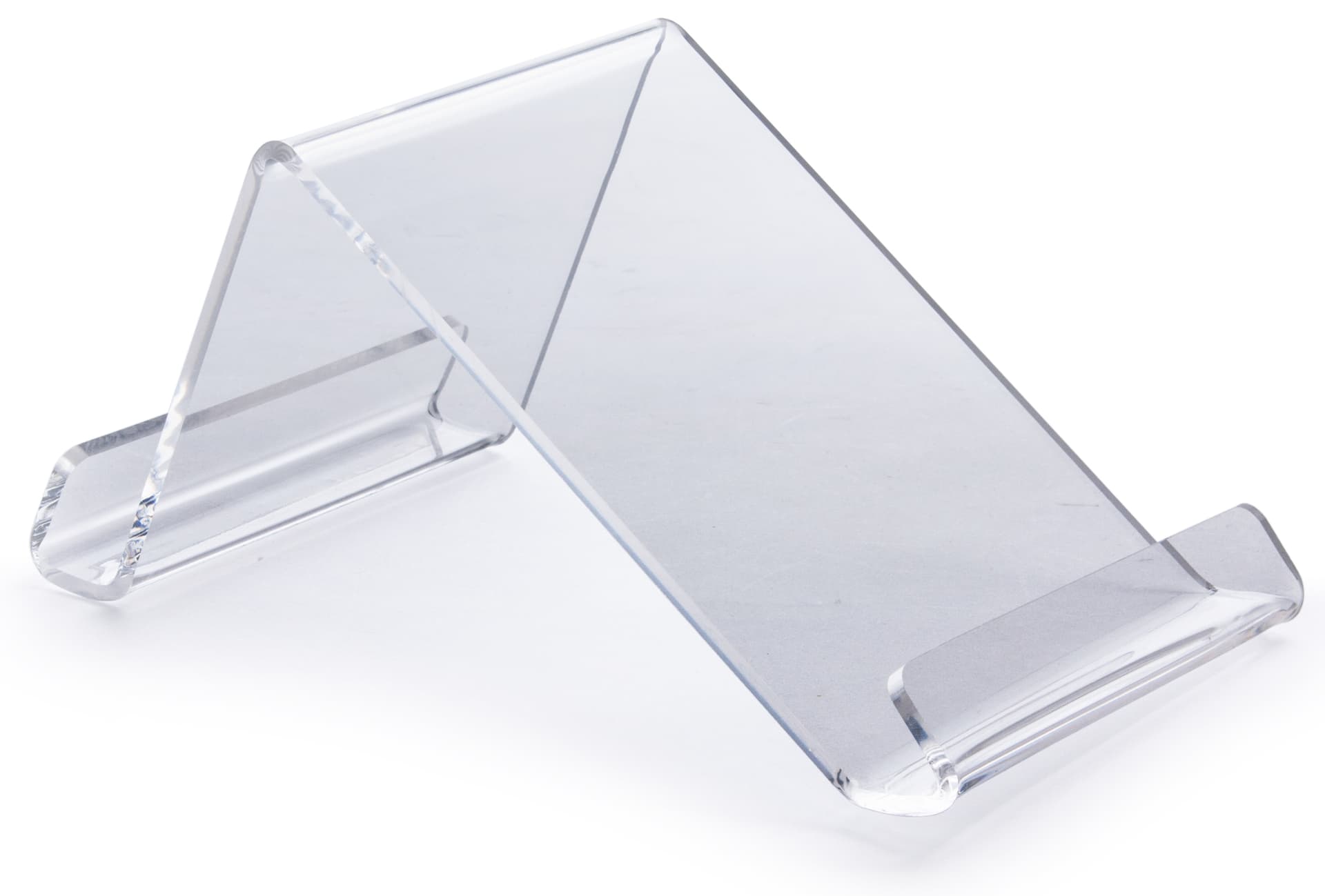 Acrylic iPad Desk Stand | Adjustable Countertop Tablet Riser | Displays2Go