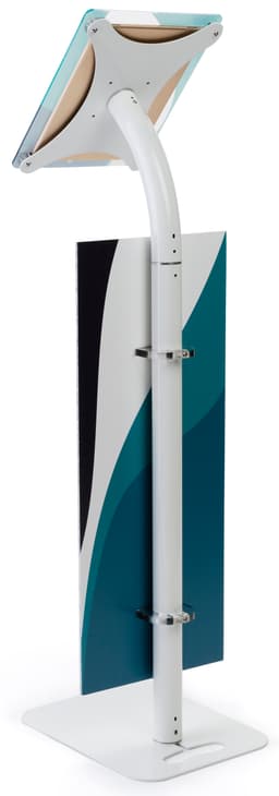 iPad Pro Kiosk With 30" Banner | Fully Customizable Graphics | Displays2Go