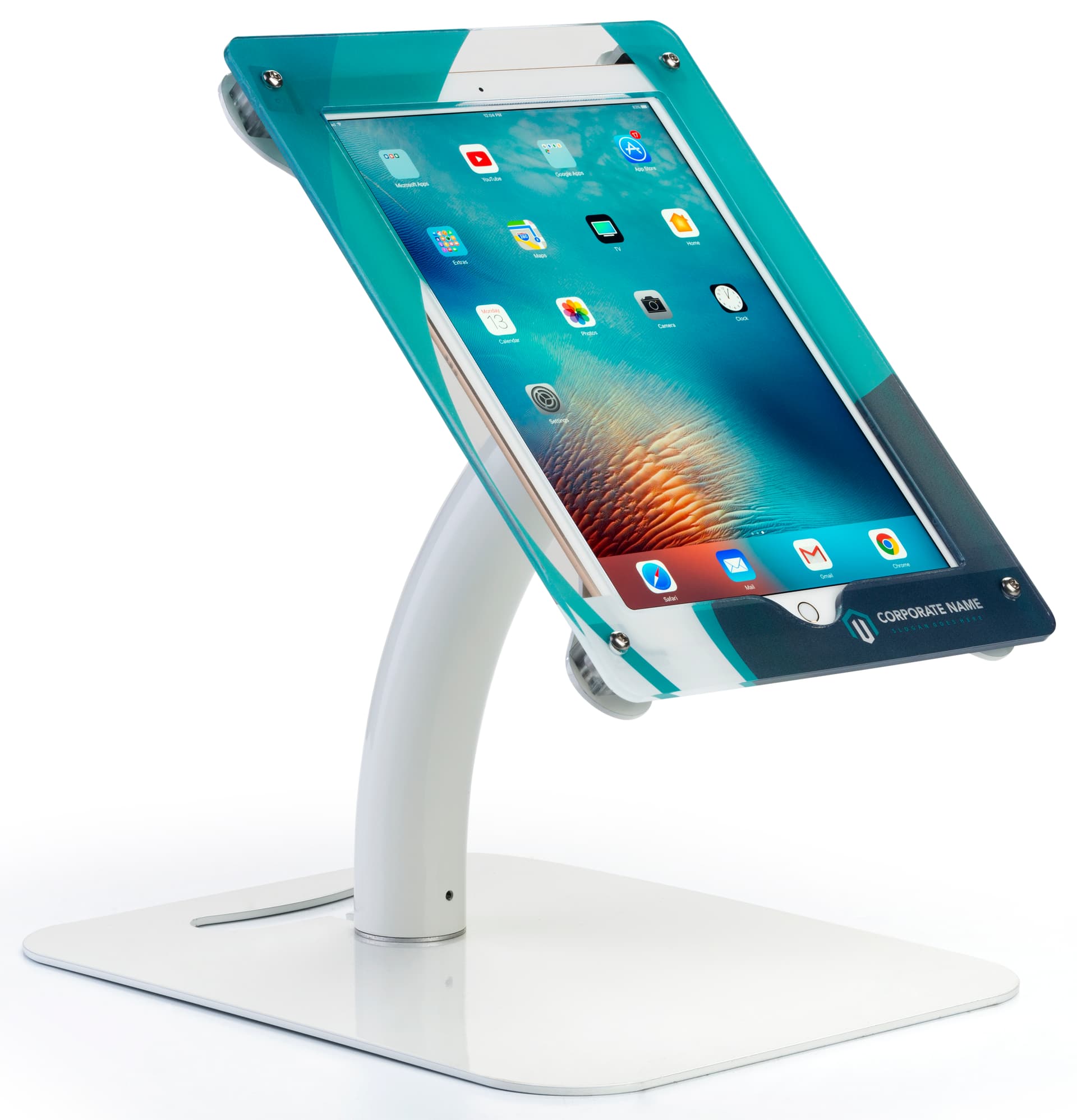 iPad Pro Kiosk With 30" Banner | Fully Customizable Graphics | Displays2Go