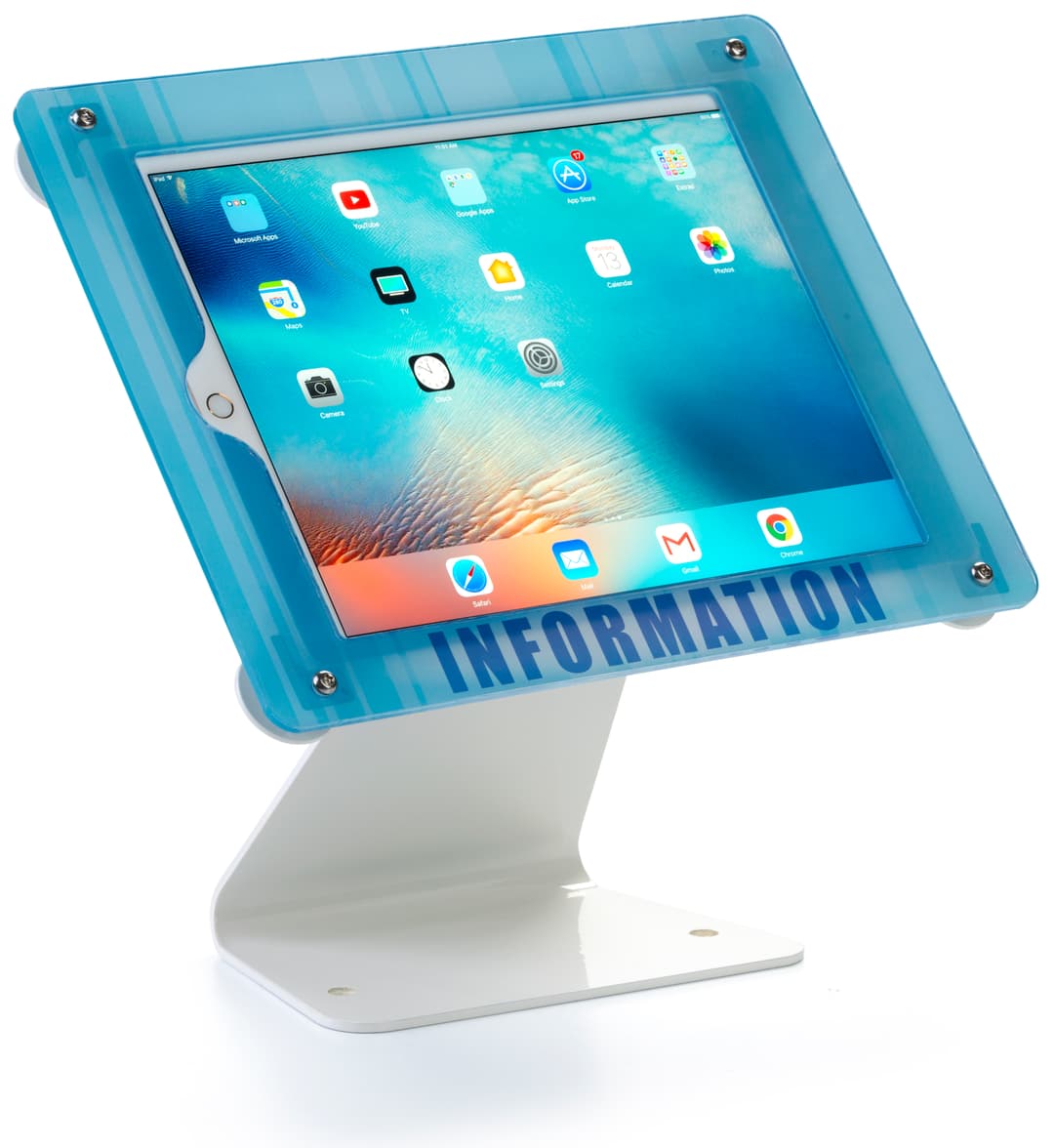 Custom Swiveling iPad Stand | With Personalized Enclosure | Displays2Go
