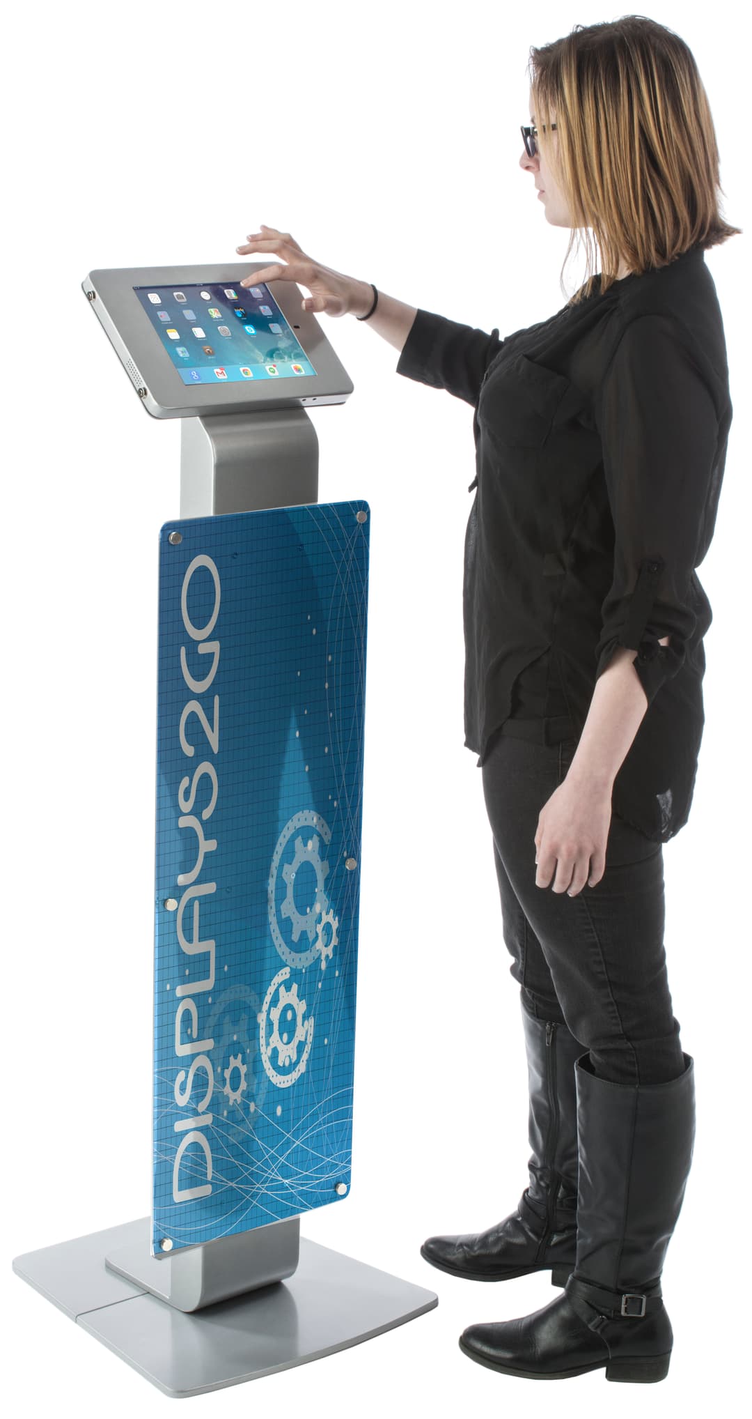 iPad Graphics Stand | Integrated Charging Cord & Power Strip | Displays2Go