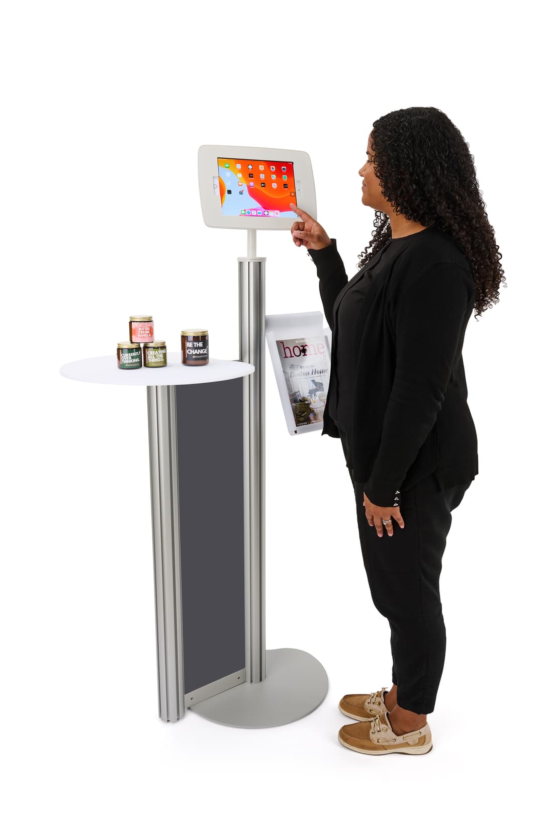 iPad Display Table | Rotating Enclosure | Displays2Go