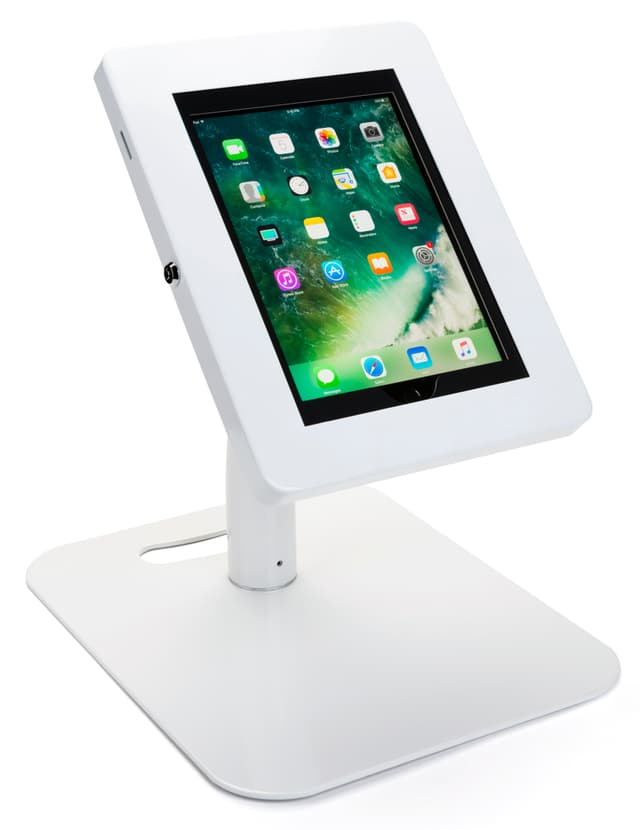 Custom Branded iPad Security Stand | With 12” x 30” Banner | Displays2Go