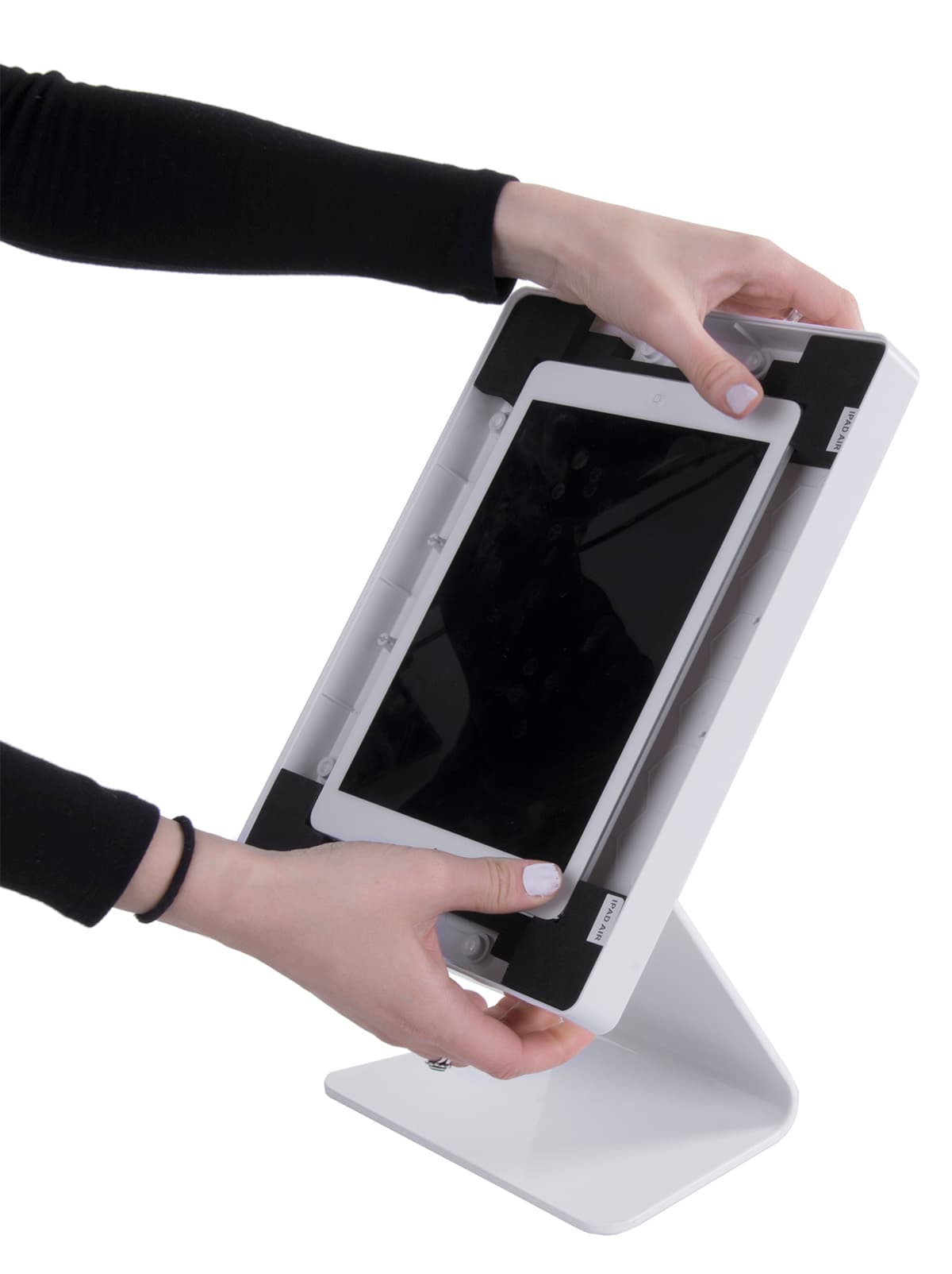 Tablet Counter Stand | Tabletop Display with (2) Orientations | Displays2Go