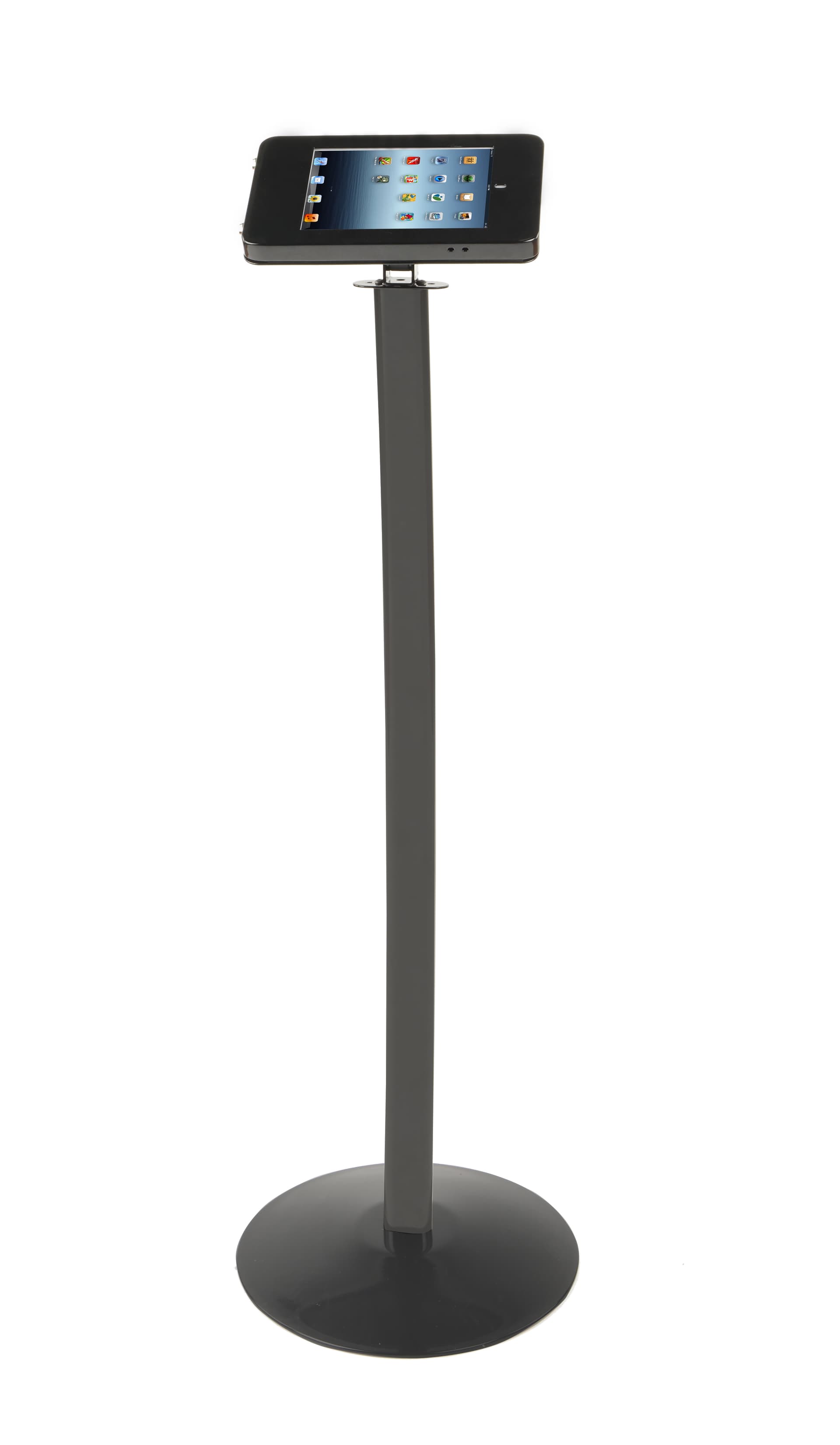 Black Powder Coated iPad Mini Floor Stand | 360˚ Rotating View ...