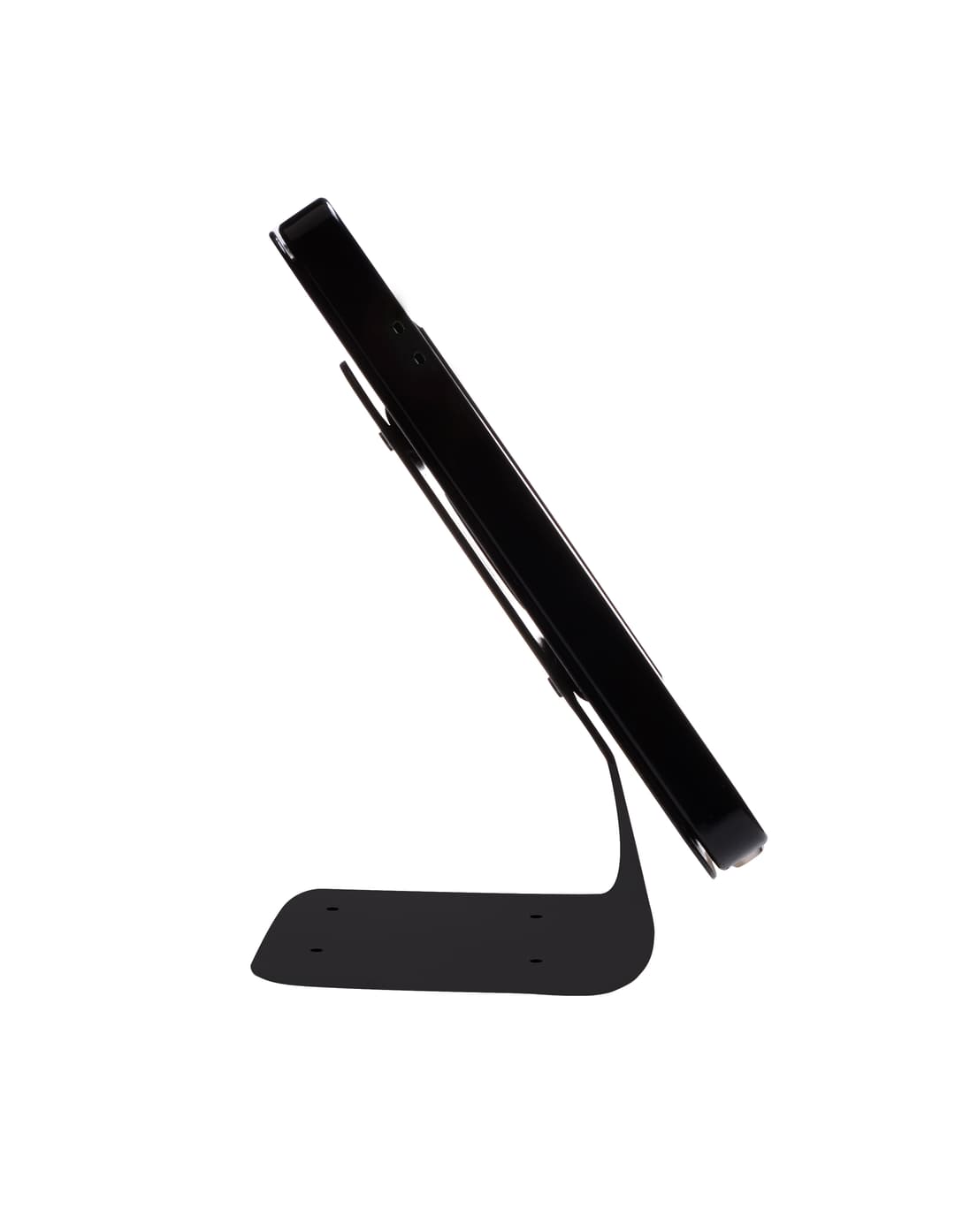 This iPad Mini Enclosure for Countertops is Black Powder Coated ...
