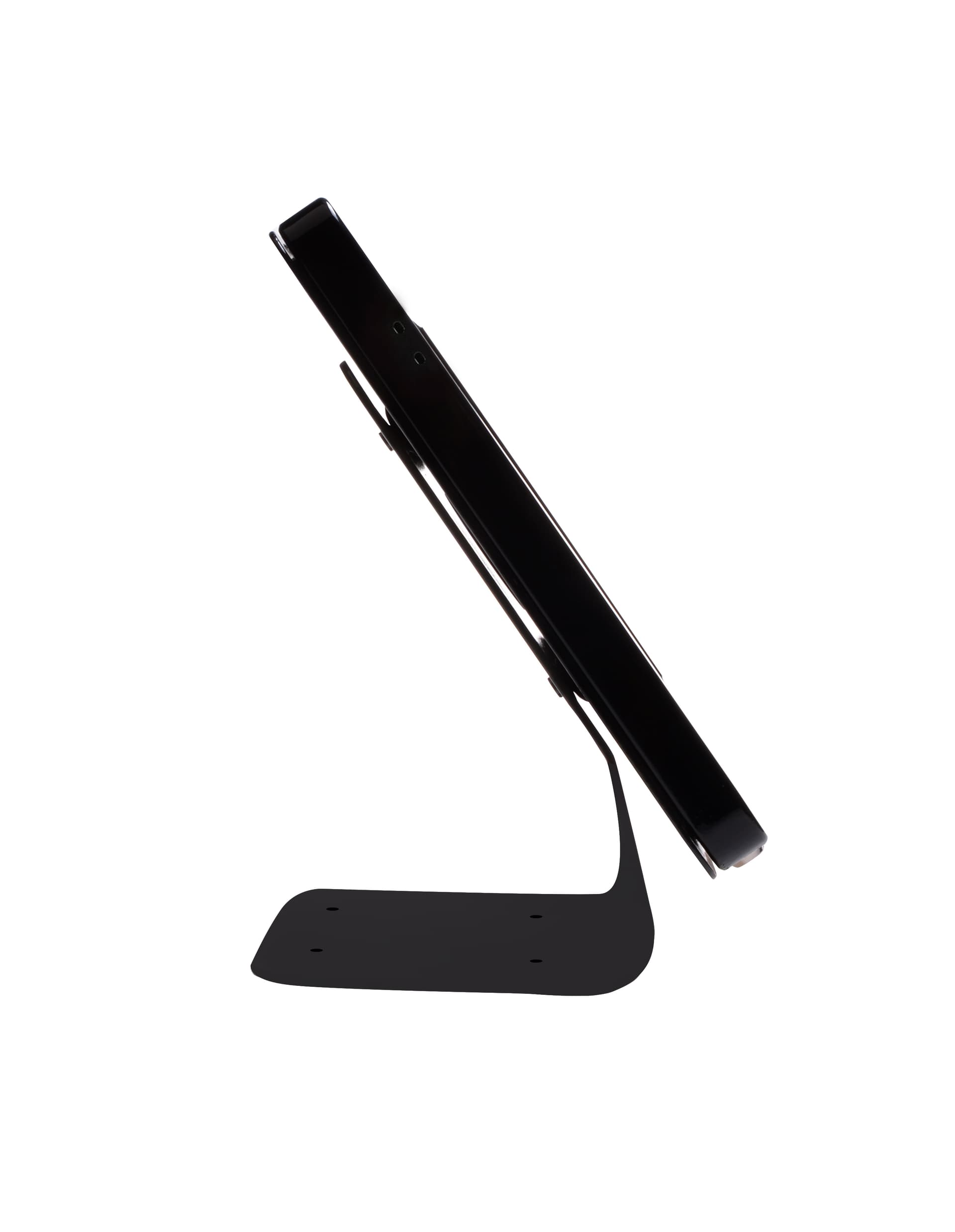 This iPad Mini Enclosure for Countertops is Black Powder Coated ...