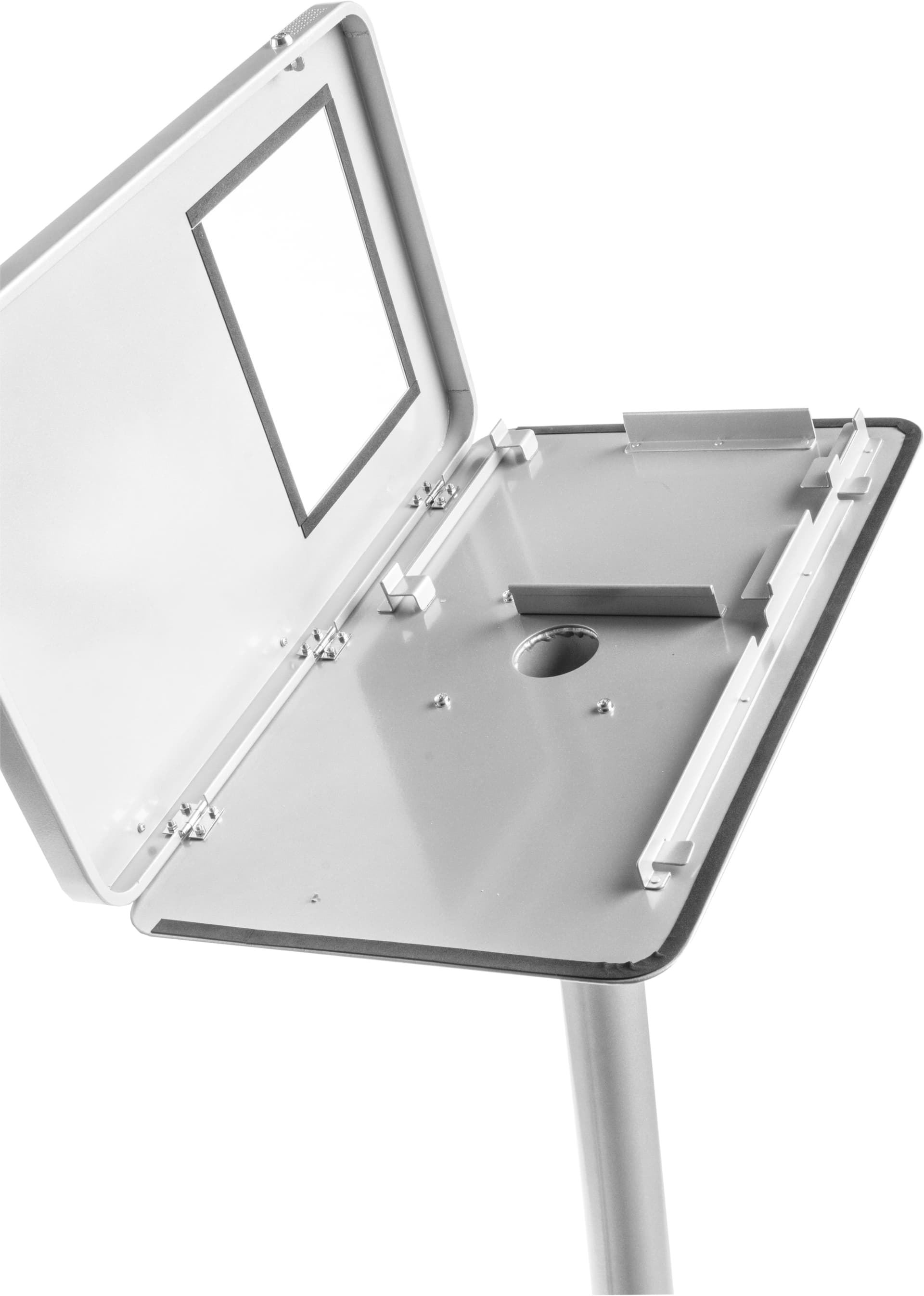 Tablet Podium | Multimedia Kiosk for Interactive Display | Displays2Go