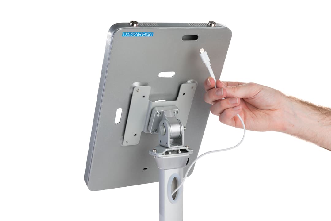 iPad Pro POS Floor Stand | Covered Home Button, Locking Enclosure ...