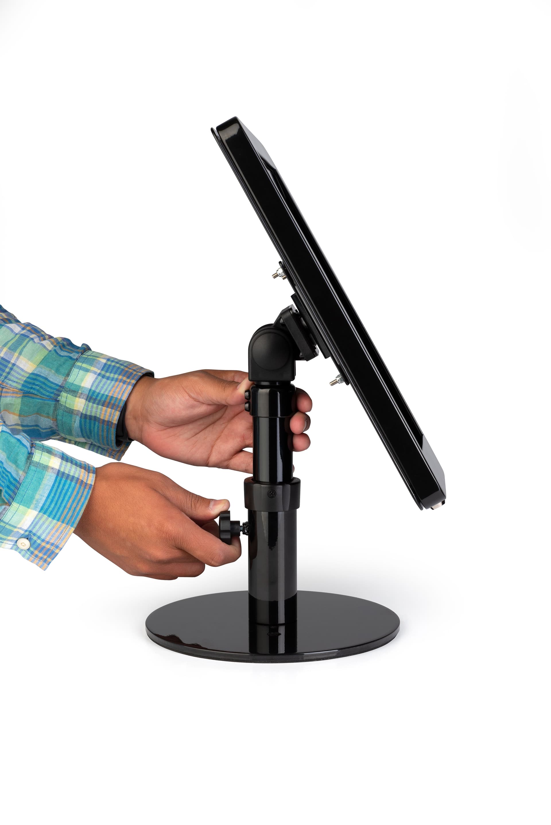 iPad Pro POS Stand | Point of Sale Rotating Tablet Enclosure | Displays2Go