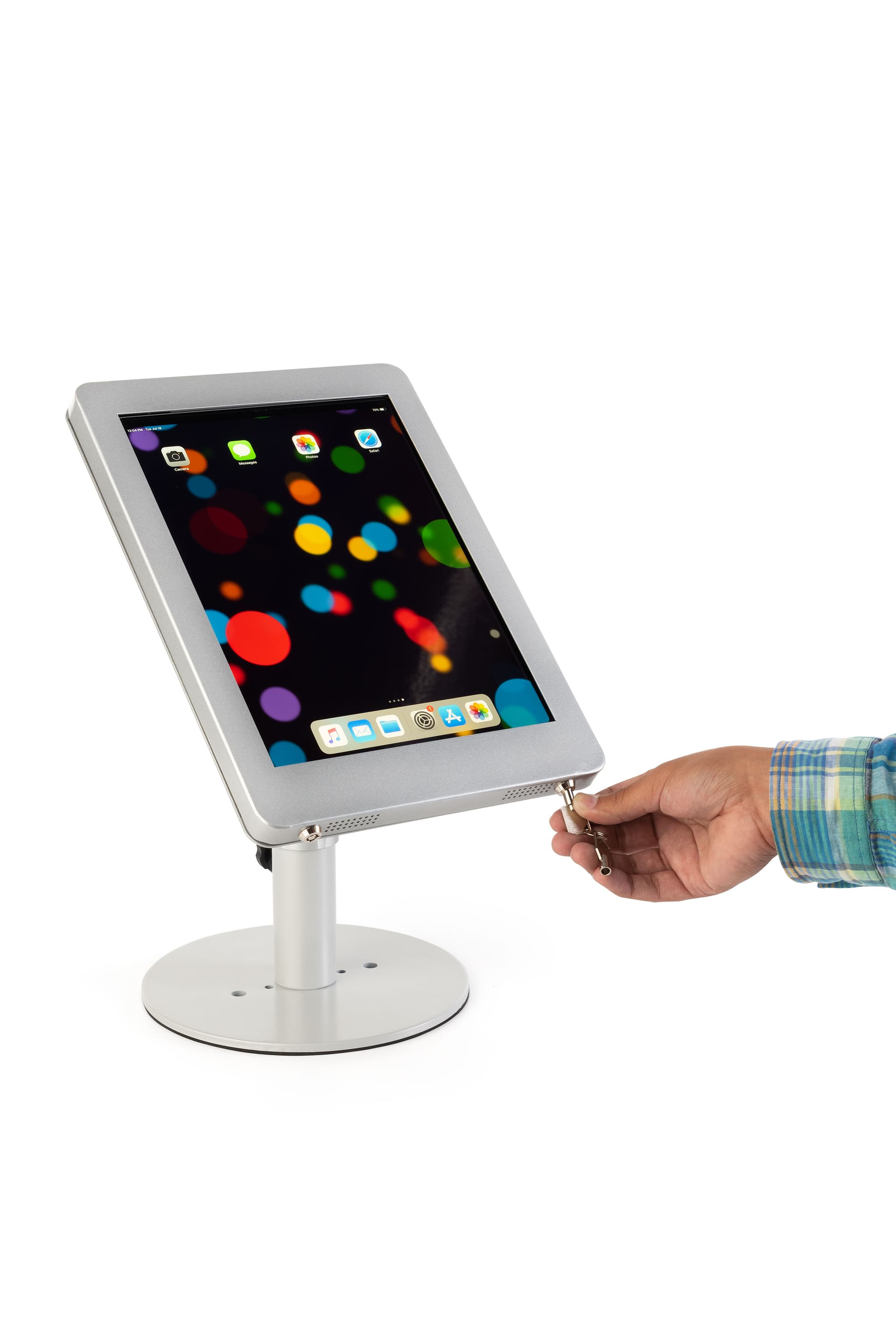 Apple iPad Pro 12 Inch Anti-Theft Mount | Silver Gloss | Displays2Go