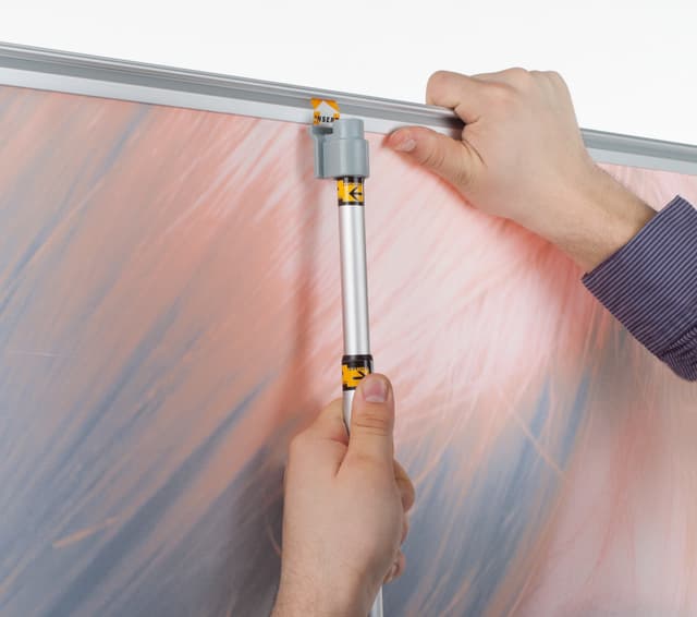 Banner Display Stand | Hook & Loop Connections for Custom Images ...