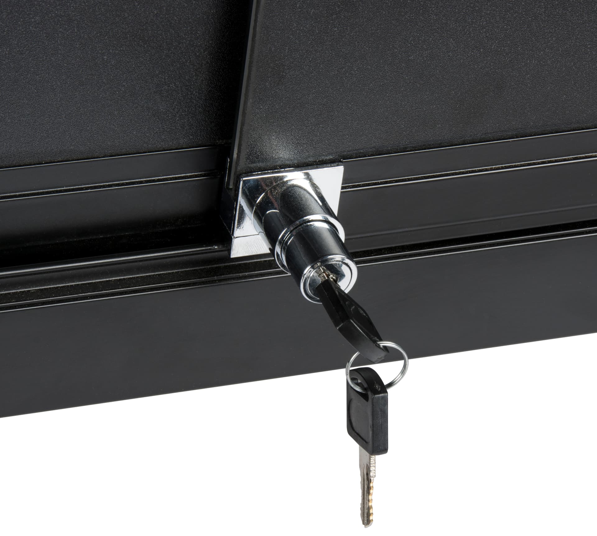 Lockable Jewelry Display Case | Black with Tempered Glass Cabinet ...