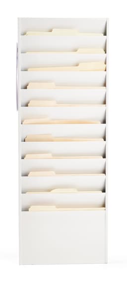 Wall Mounted File Organizer | Metal Filing System | Displays2Go