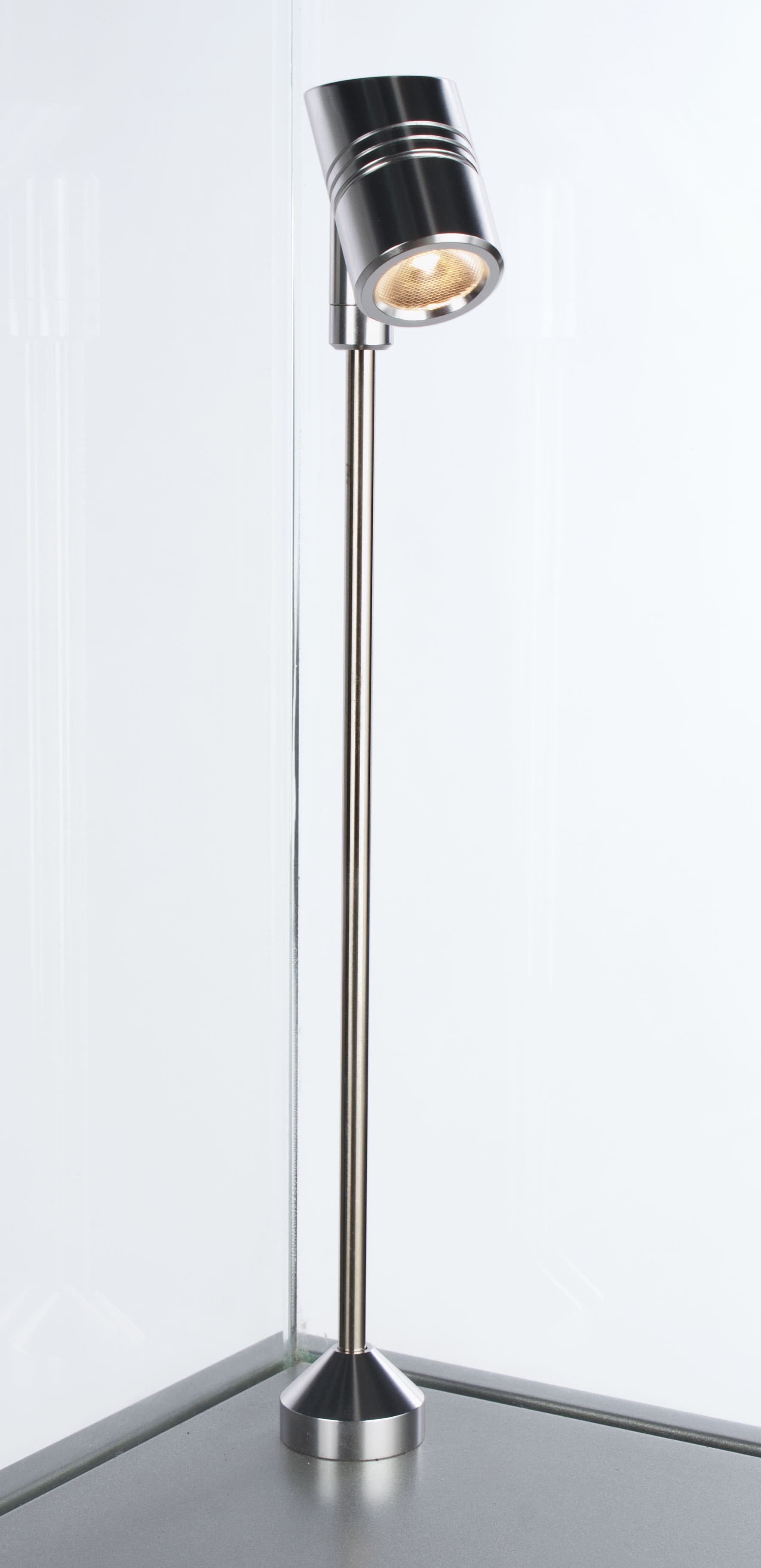 Exhibit Cases | Silver LED Museum Stand | Displays2Go