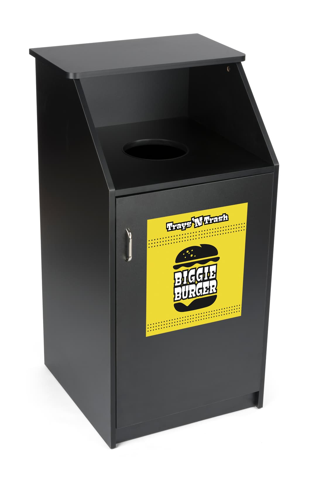 Trash Can with Custom Printing | 36-Gallon Capacity | Displays2Go