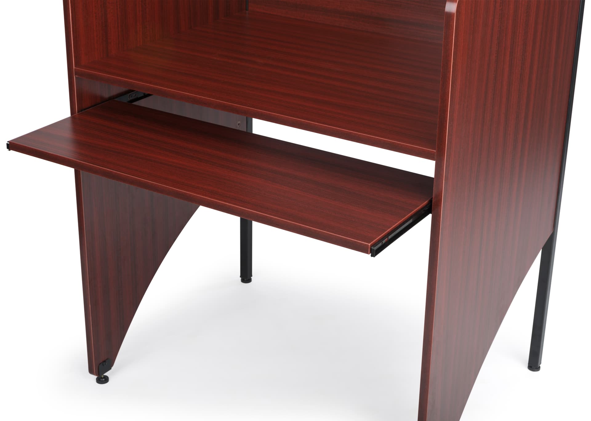 Office Carrel | Pull-Out Keyboard Tray | Displays2Go