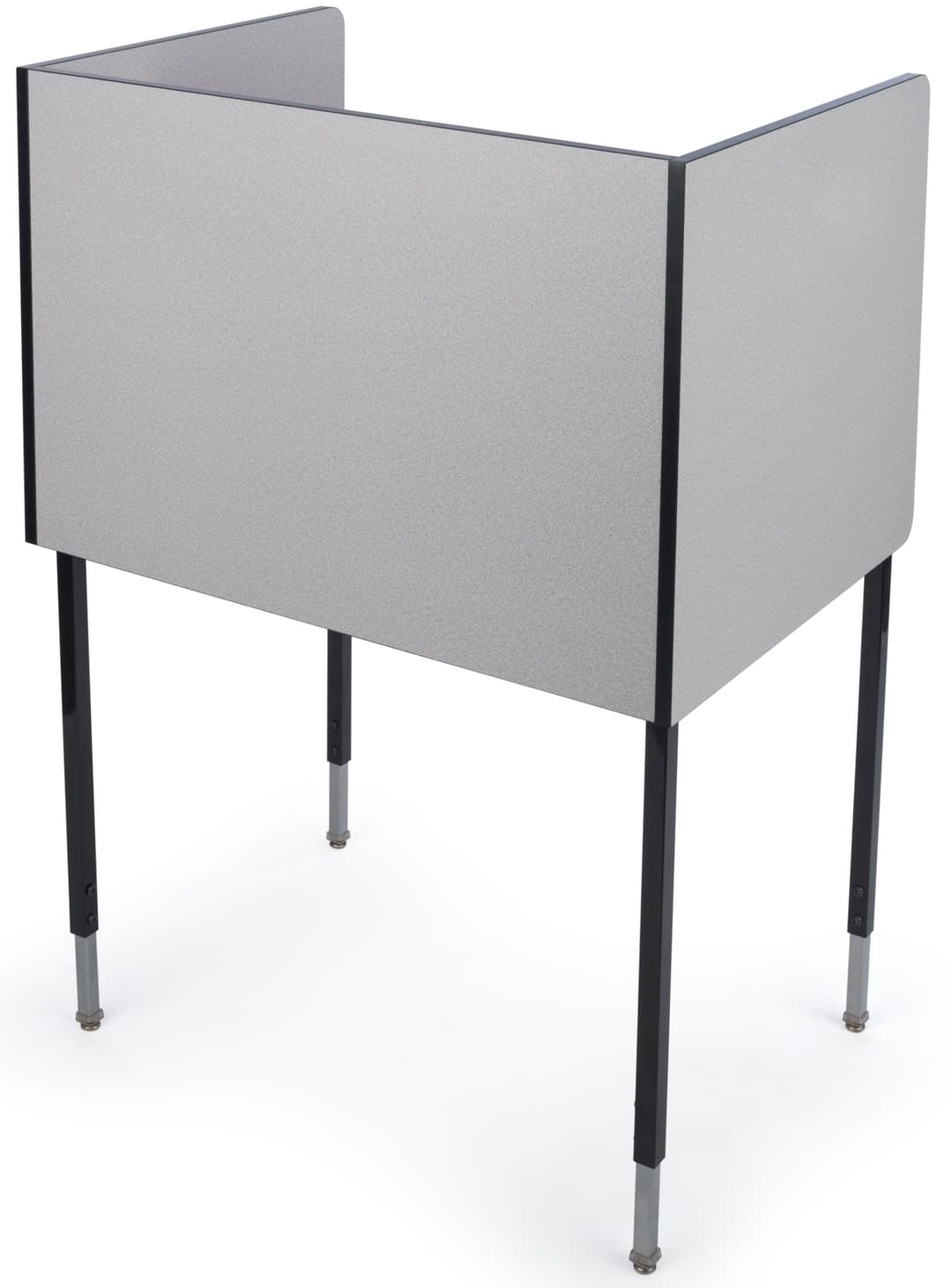 Work Carrel | Height Adjustable from 47”-53” in 1" Increments | Displays2Go