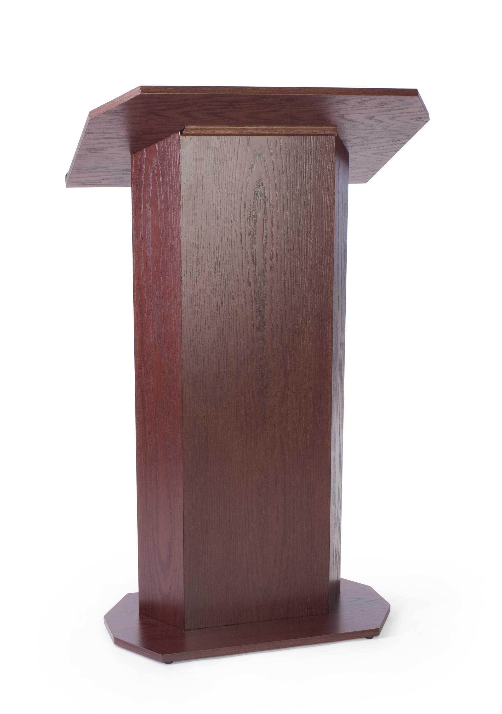 Folding Lectern | Red Mahogany Conference Podium that Collapses ...
