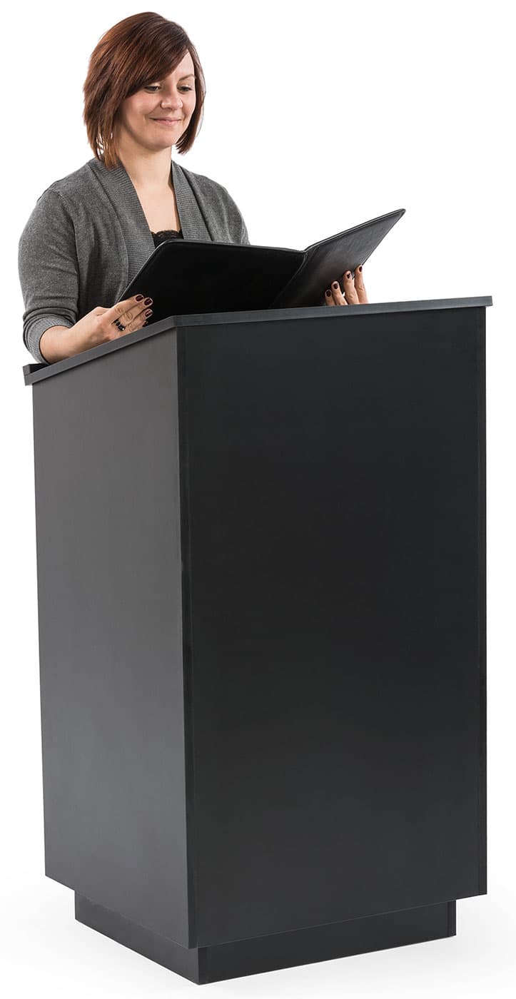 Lockable Restaurant Host Stand | Secure Cabinet for Valuables | Displays2Go