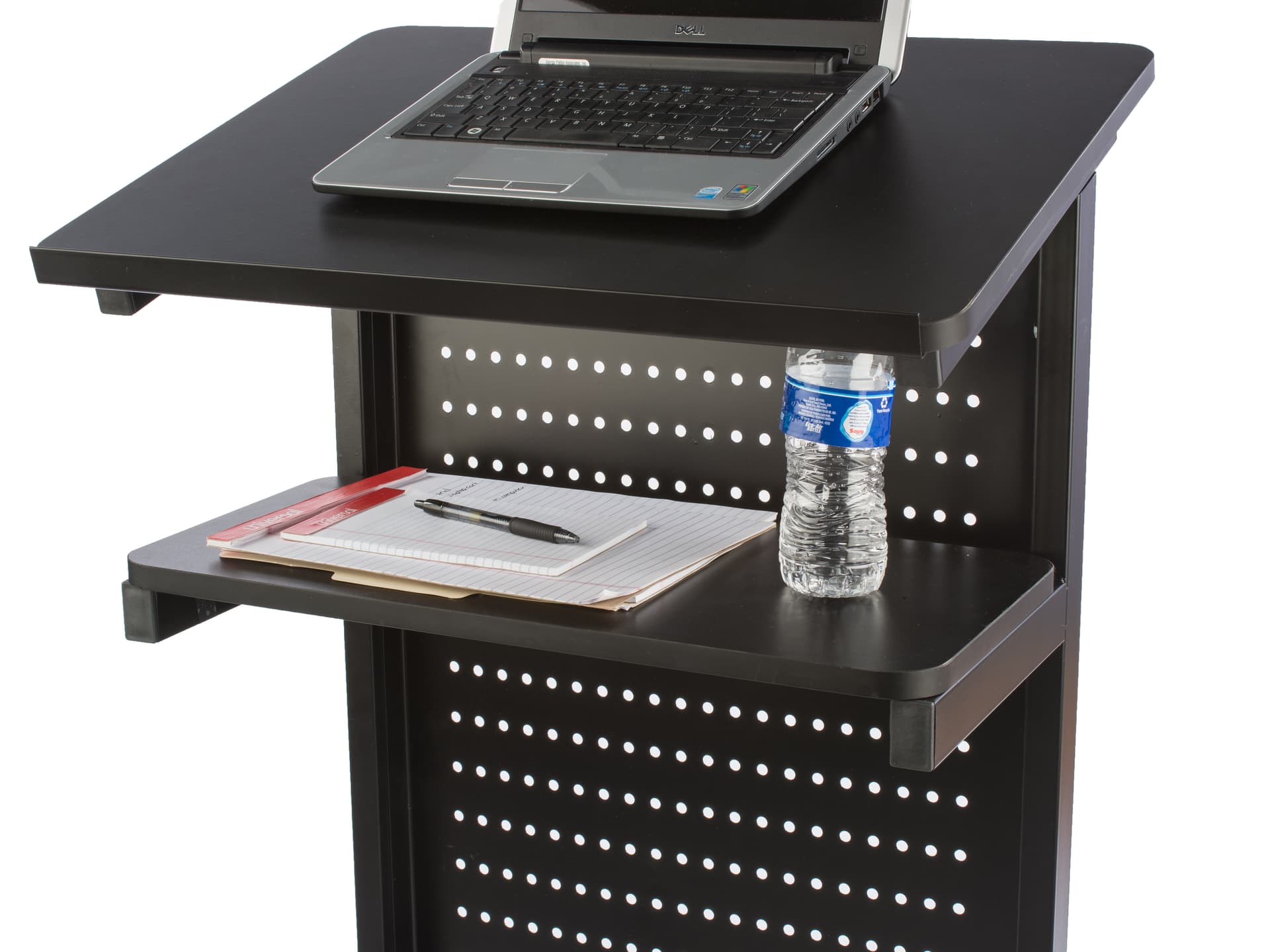 Mobile Lecture Stand | 2 Locking Wheels | Displays2Go