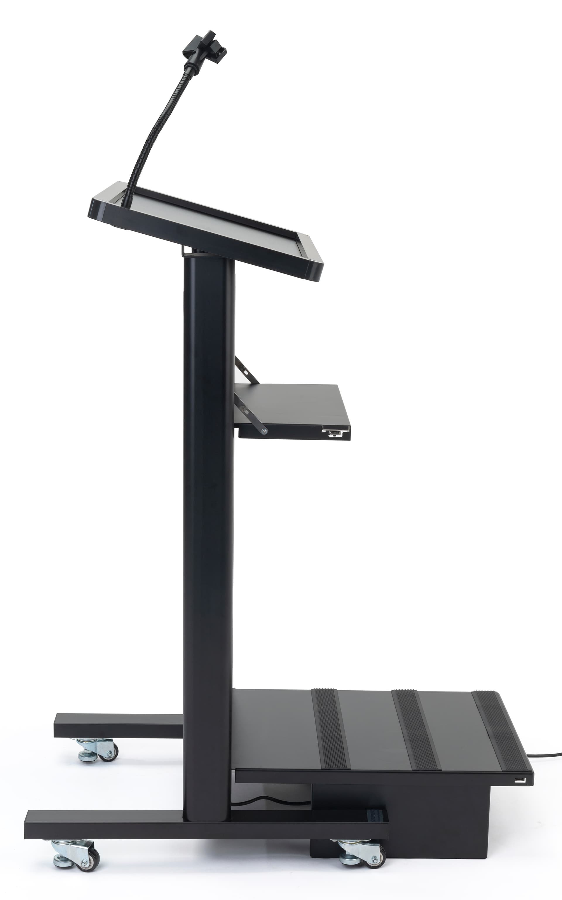 Mobile Lectern with Custom Backlit Graphic | Fold Down Stepper ...