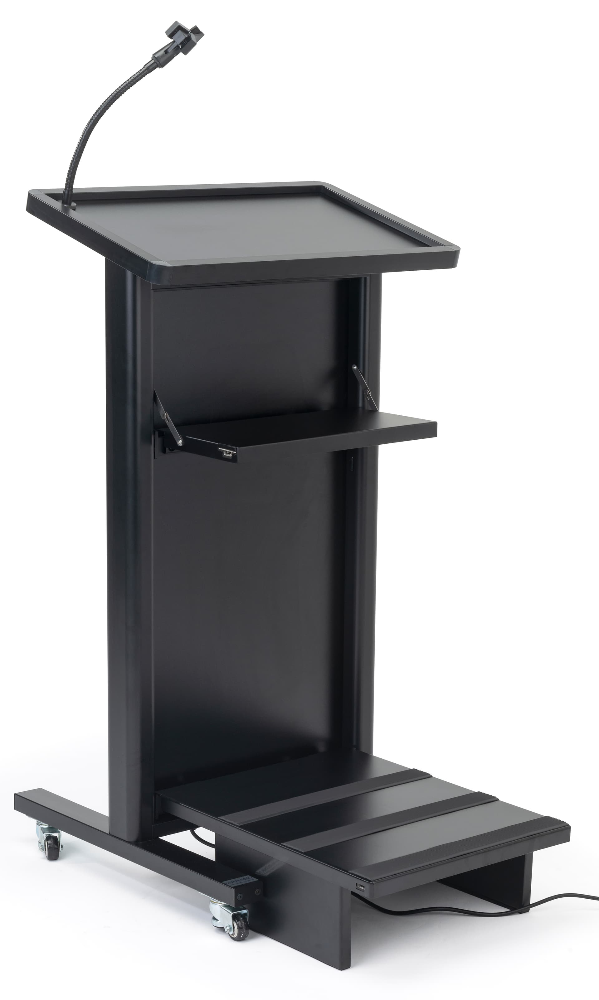 Mobile Lectern with Custom Backlit Graphic | Fold Down Stepper ...