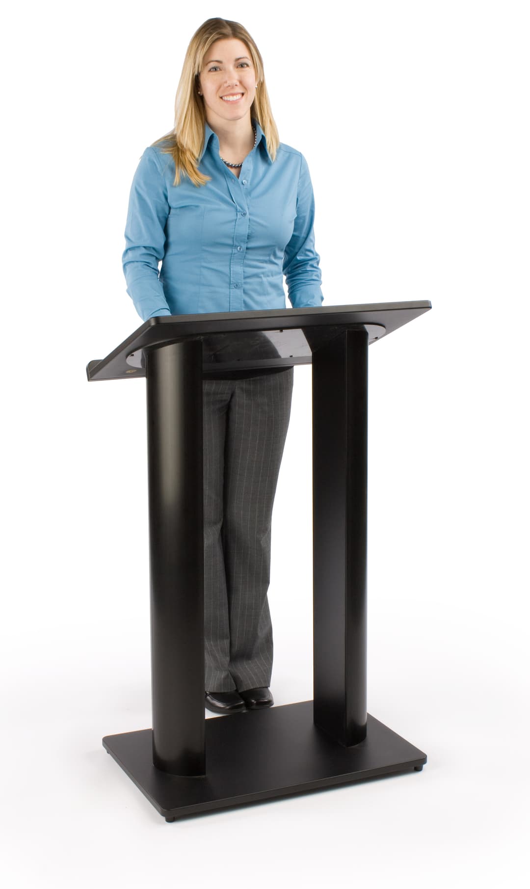 Black Lightweight Lectern - Durable Construction | Displays2Go