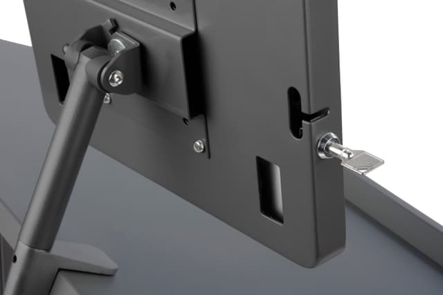 iPad Rostrum | Black Truss Lectern with Clamping Tablet Enclosure ...