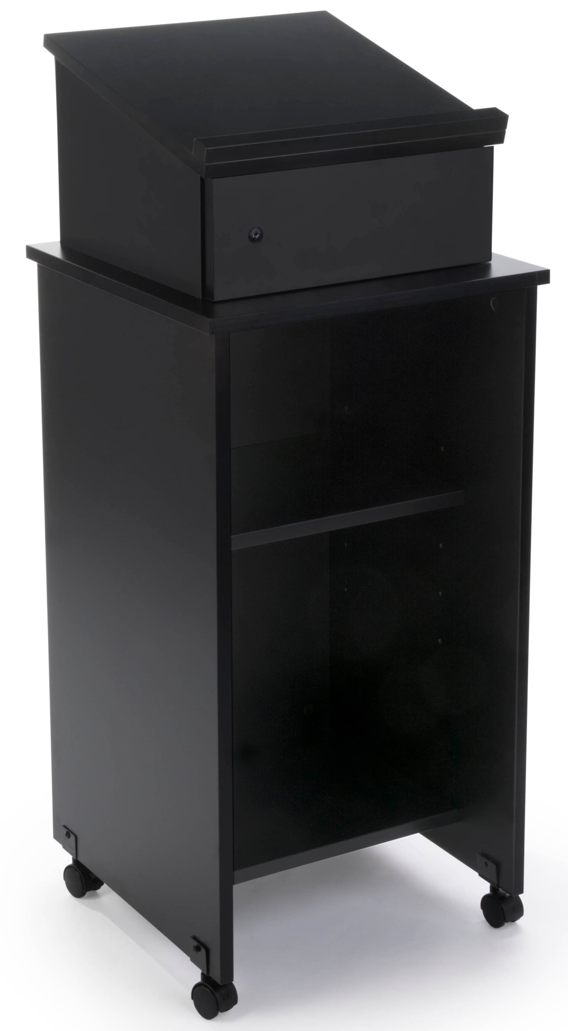 Mobile Podium | 4 Casters, 2 Locking | Displays2Go