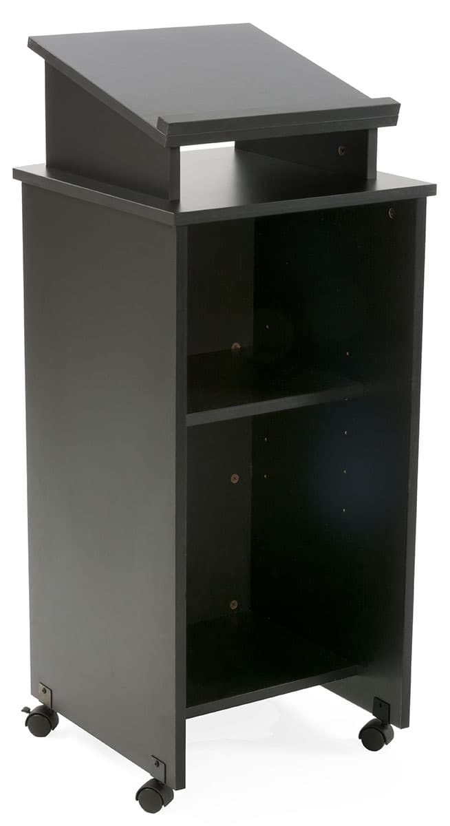 Wheeled Podium | 4 Casters, 2 Locking | Displays2Go