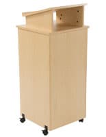 Rolling Lectern | Has an Elevated Reading Surface | Displays2Go