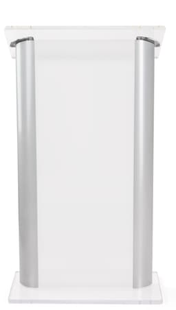 Recycled Plastic Lectern | Frosted Modesty Panel | Displays2Go
