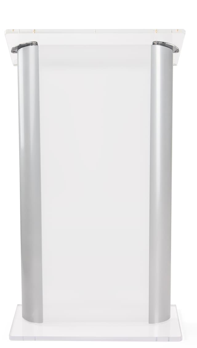 Recycled Plastic Lectern | Frosted Modesty Panel | Displays2Go
