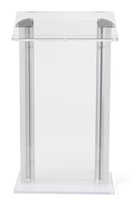 Recycled Plastic Lectern | Frosted Modesty Panel | Displays2Go