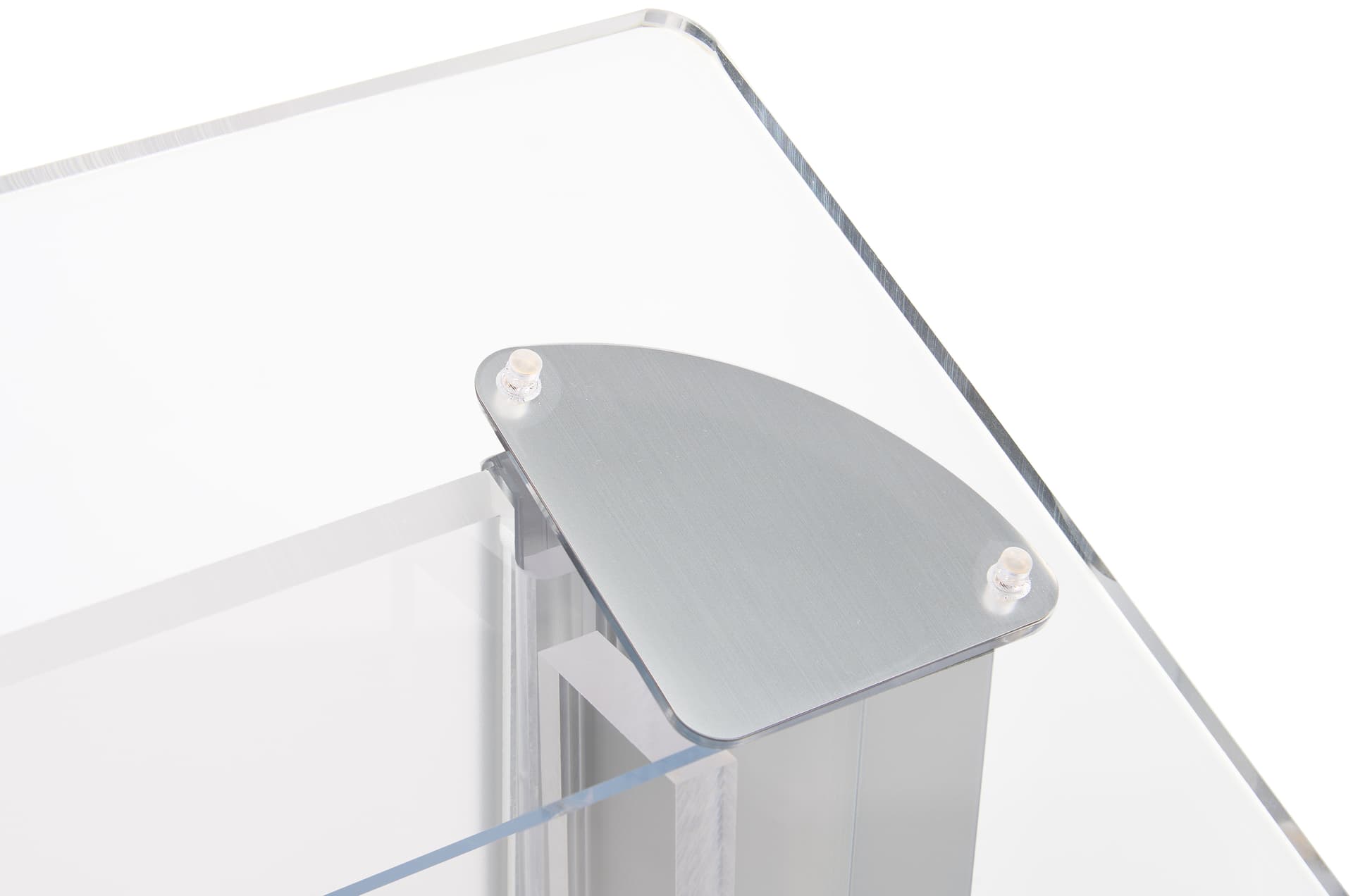 Recycled Plastic Lectern | Frosted Modesty Panel | Displays2Go