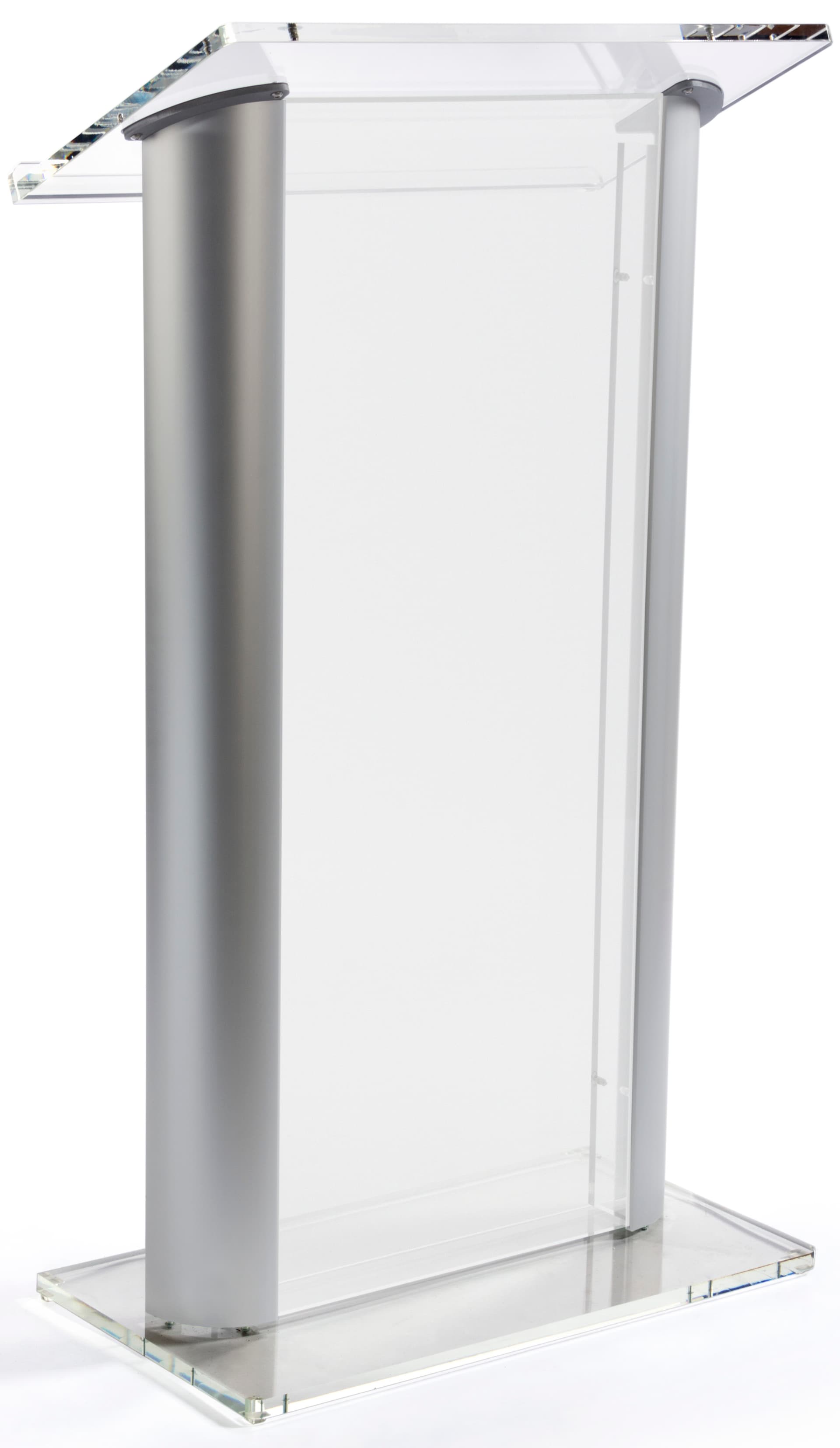 Recycled Plastic Lectern | Frosted Modesty Panel | Displays2Go