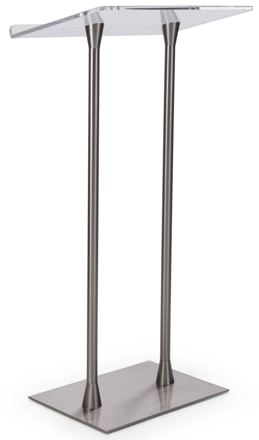 Modern Speech Stand | Clear Acrylic Reading Surface | Displays2Go