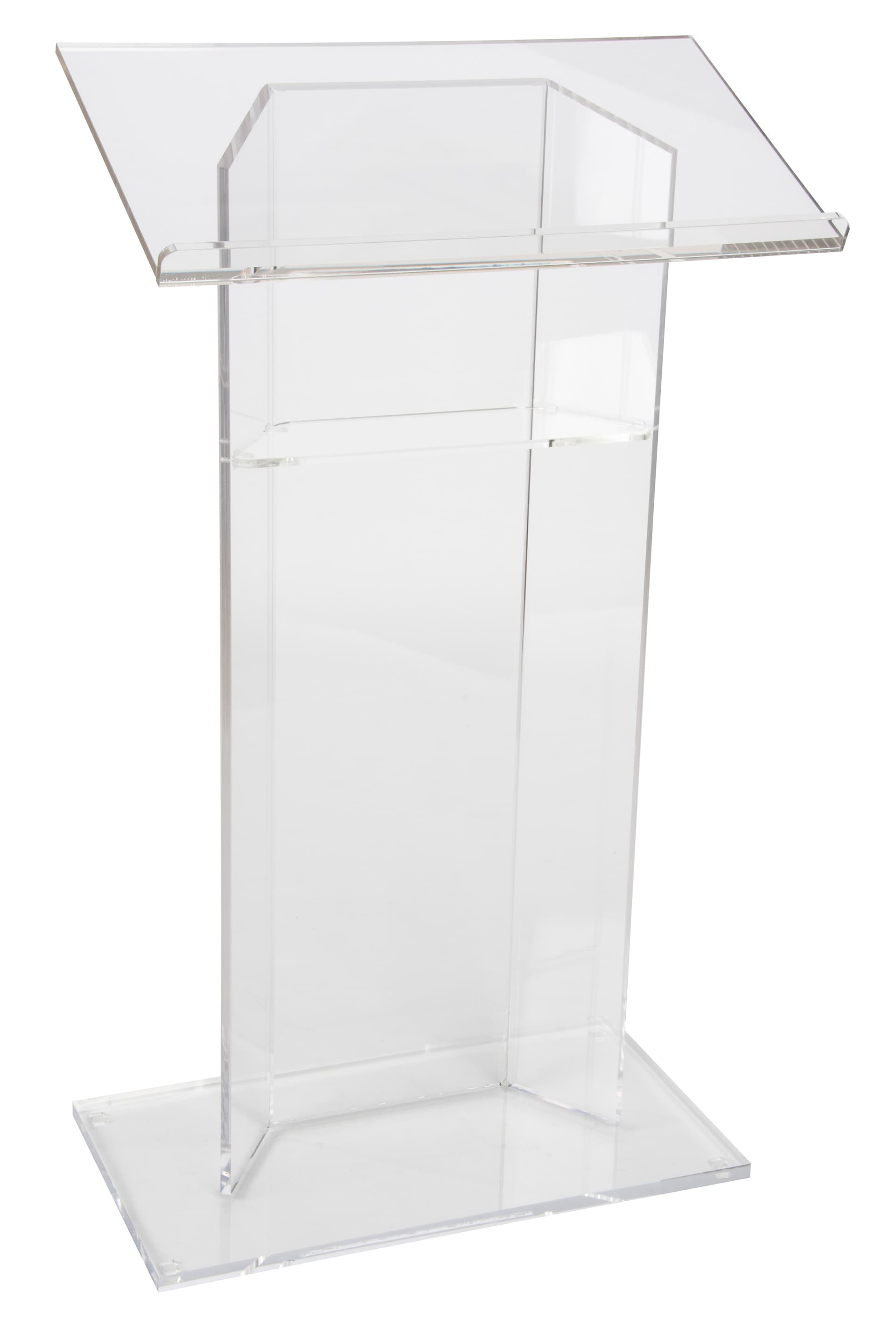 Clear Acrylic Lectern Stand | 47" Tall | Displays2Go