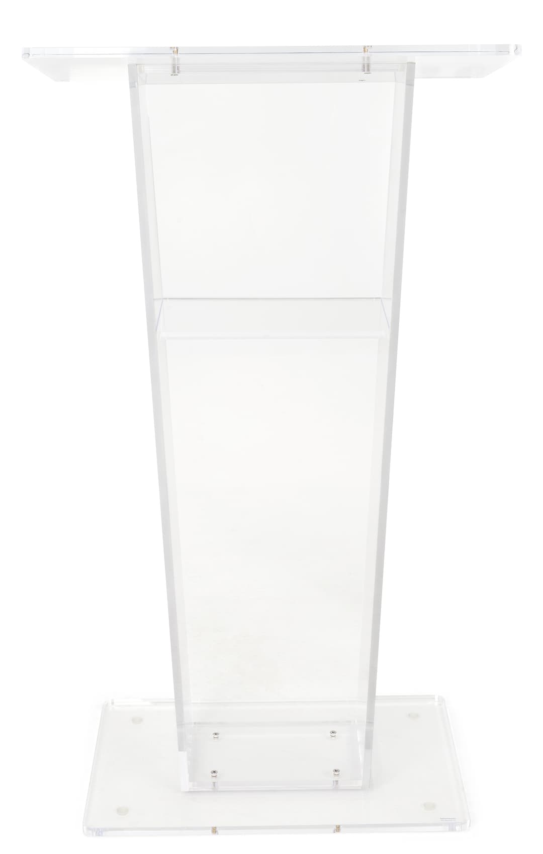 Acrylic Pulpit | Clear Design with (4) Rubber Feet | Displays2Go