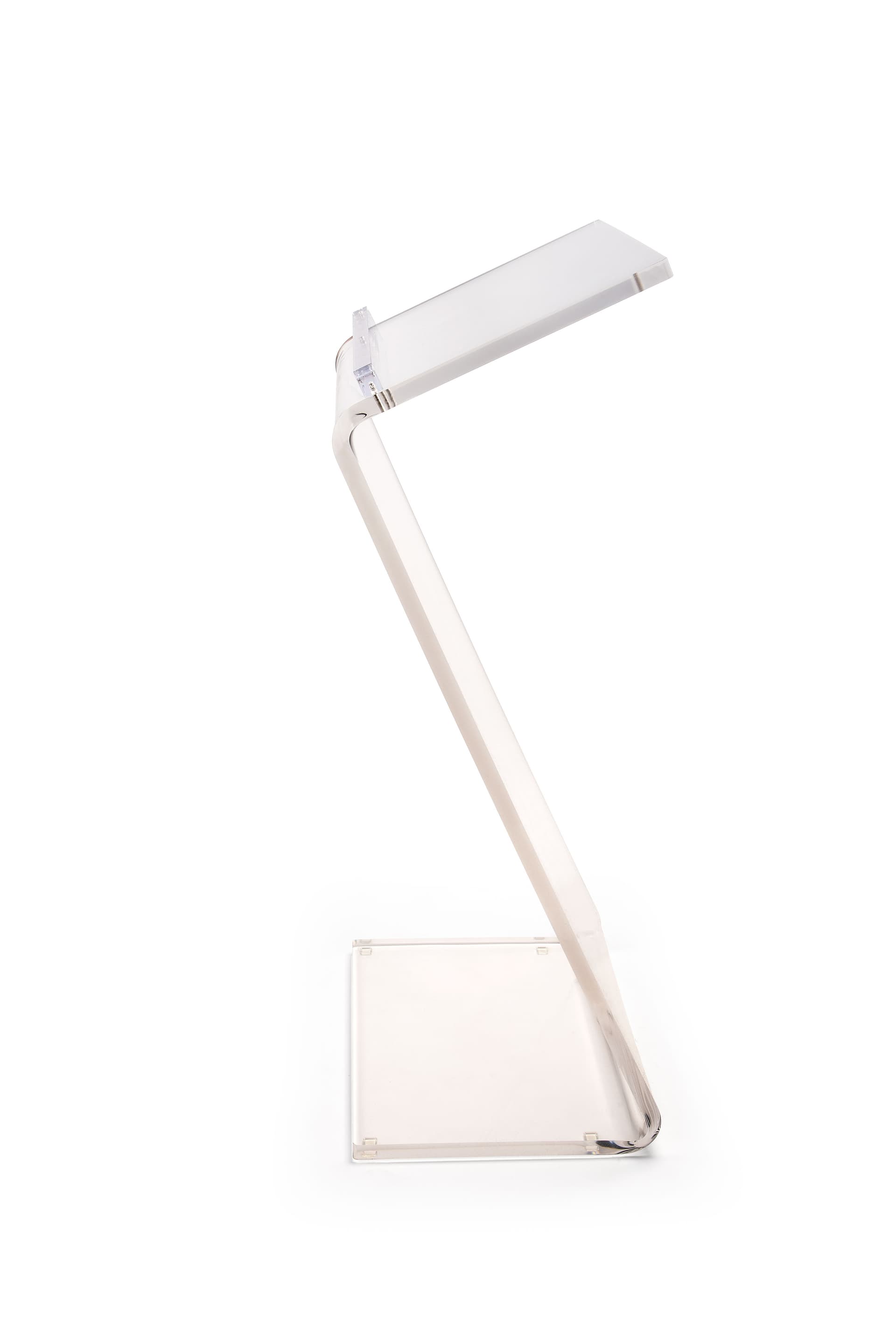Clear Acrylic Z-shape Podium | Modern Design with Laptop Lip | Displays2Go