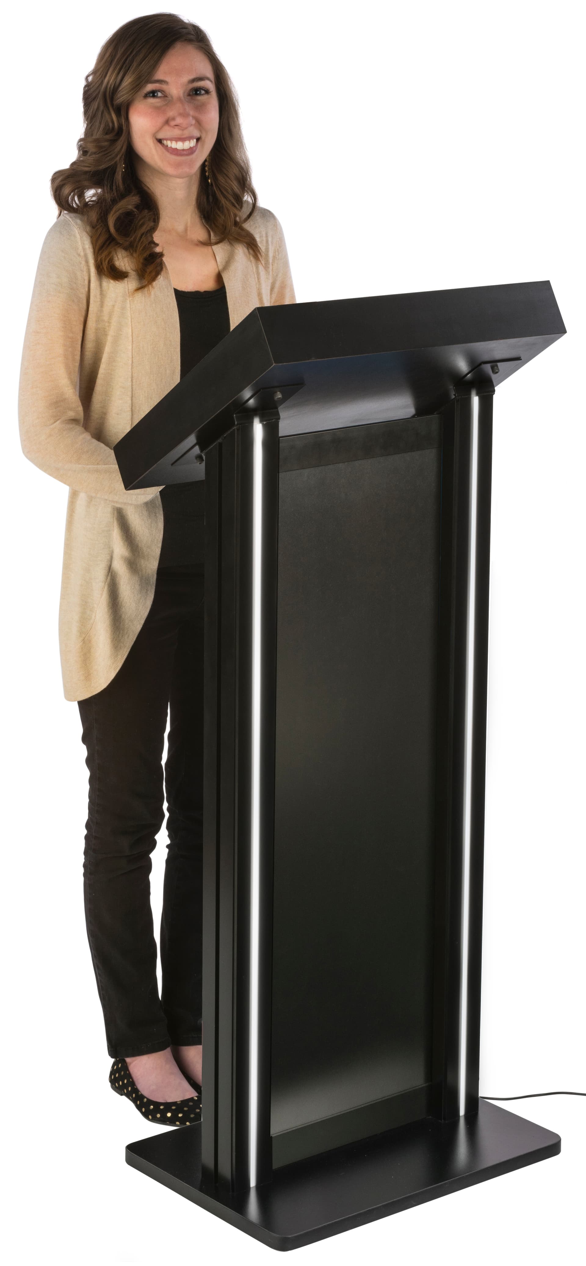 LED Lectern | Floor Standing Pulpit with Lighting | Displays2Go