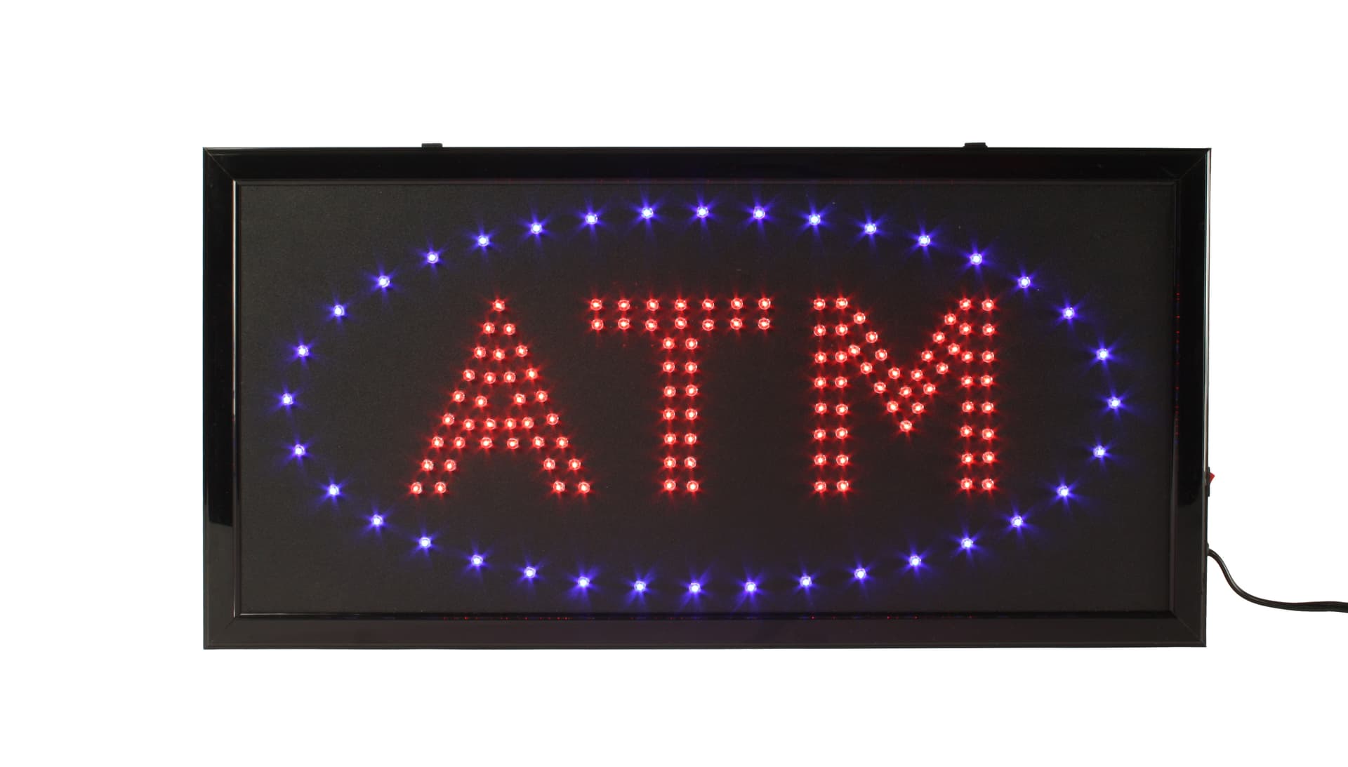 ATM LED Sign Display | Blue & Red Graphics | Displays2Go