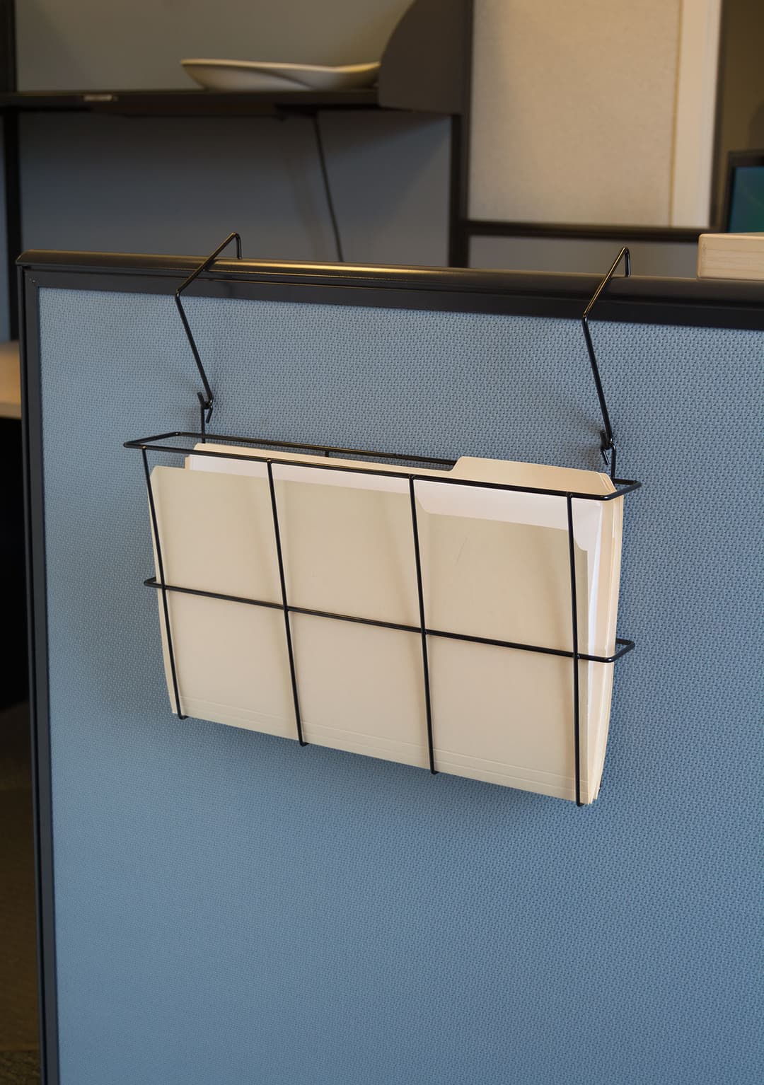 Cubicle Wall File | Steel Wire Construction, Black | Displays2Go