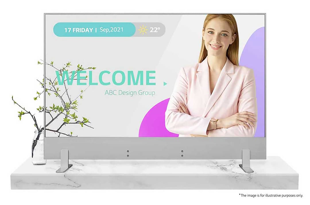 LG Transparent OLED Signage | 55" See Through Screen Display | Displays2Go
