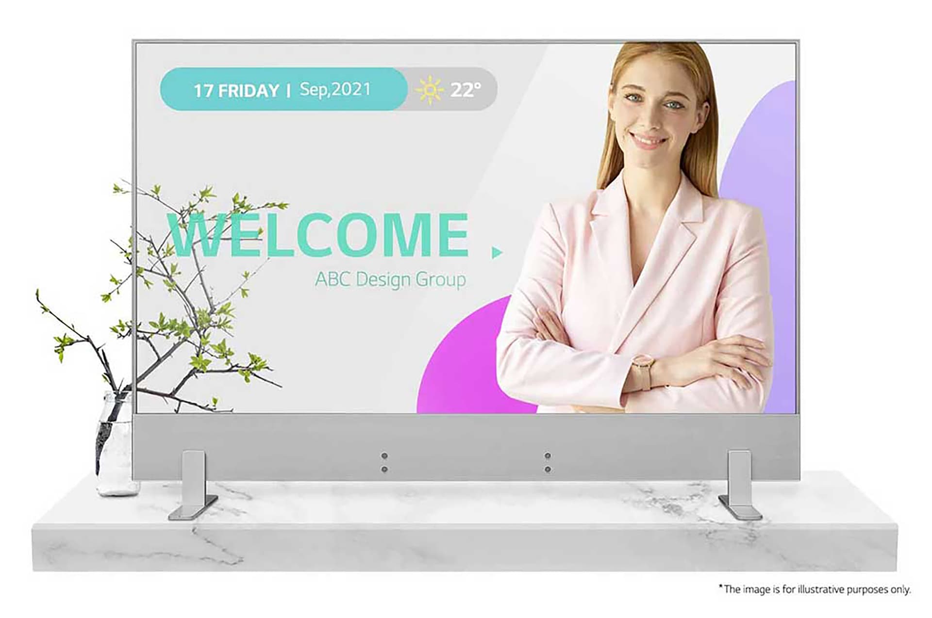 LG Transparent OLED Signage | 55" See Through Screen Display | Displays2Go