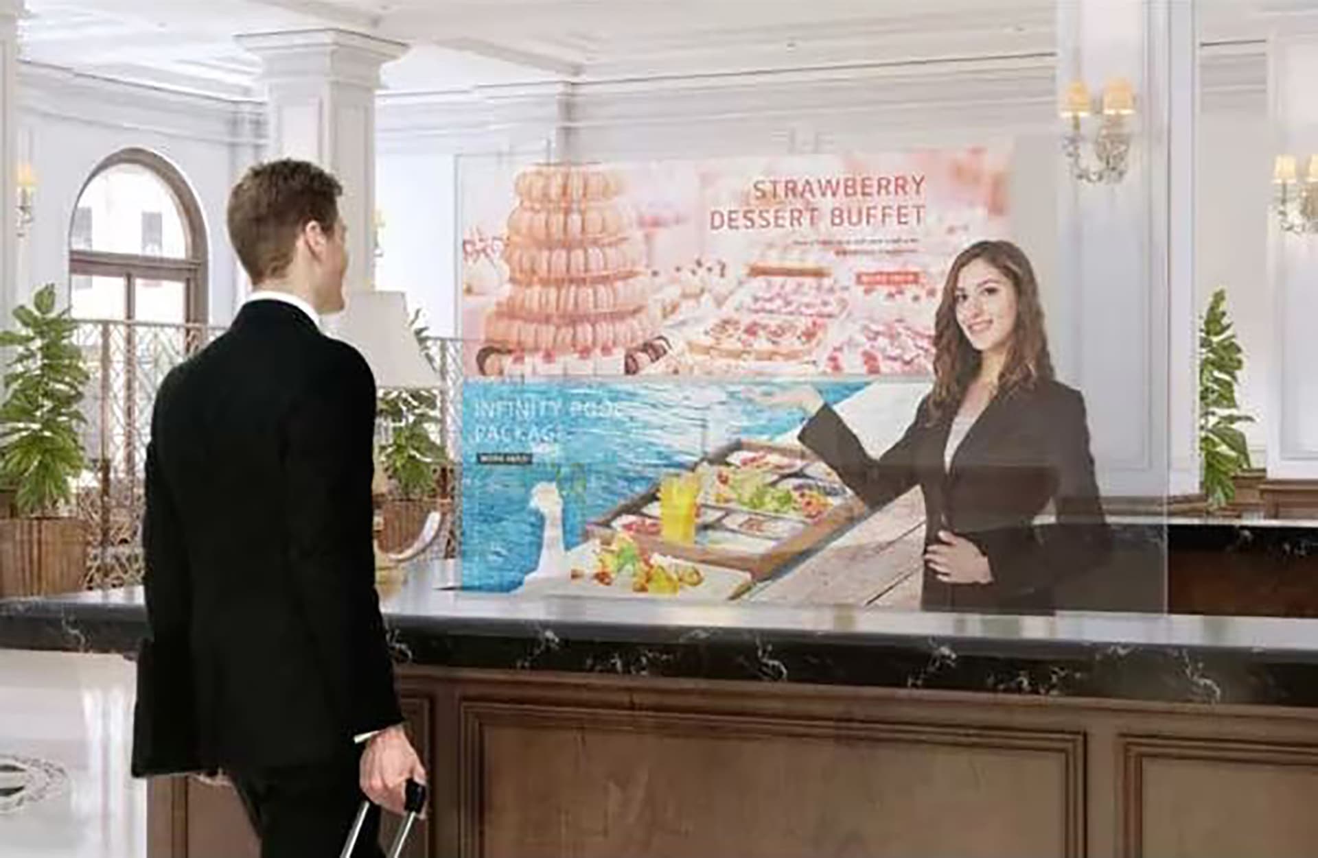 LG Transparent OLED Signage | 55" See Through Screen Display | Displays2Go