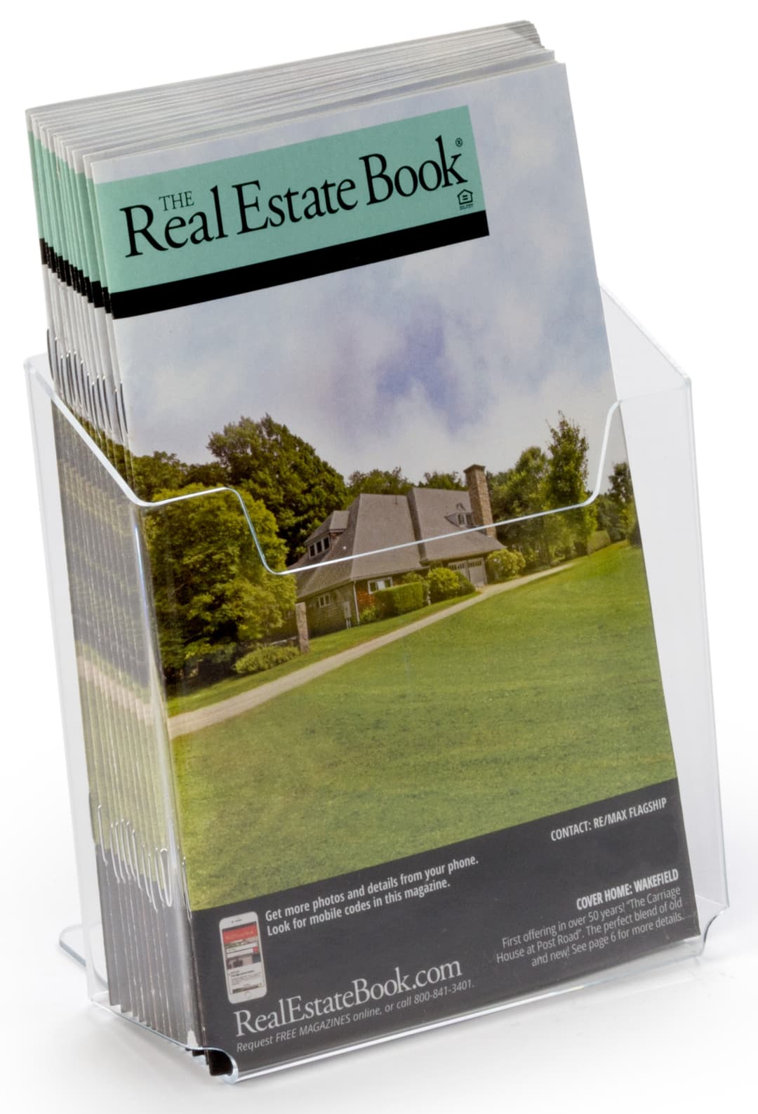 Table Brochure Holder | Clear Single Pocket Rack | Displays2Go