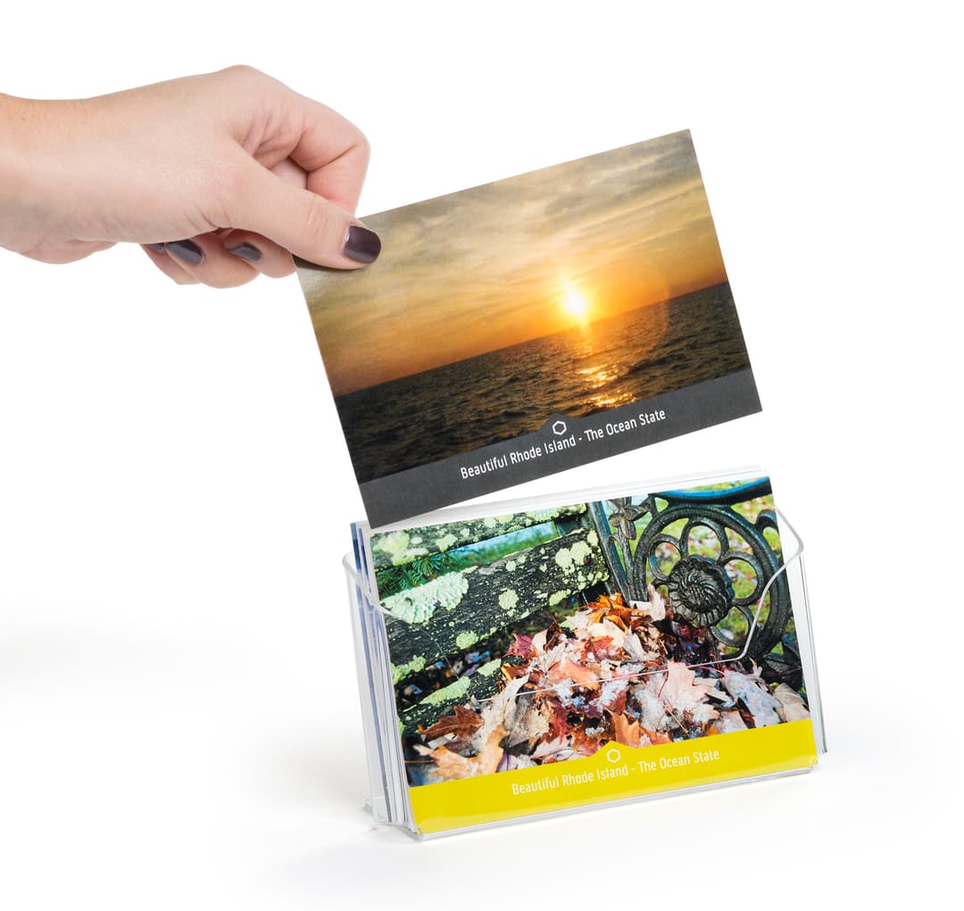 Post Card Pocket | Clear Acrylic Display for Gift Shops | Displays2Go