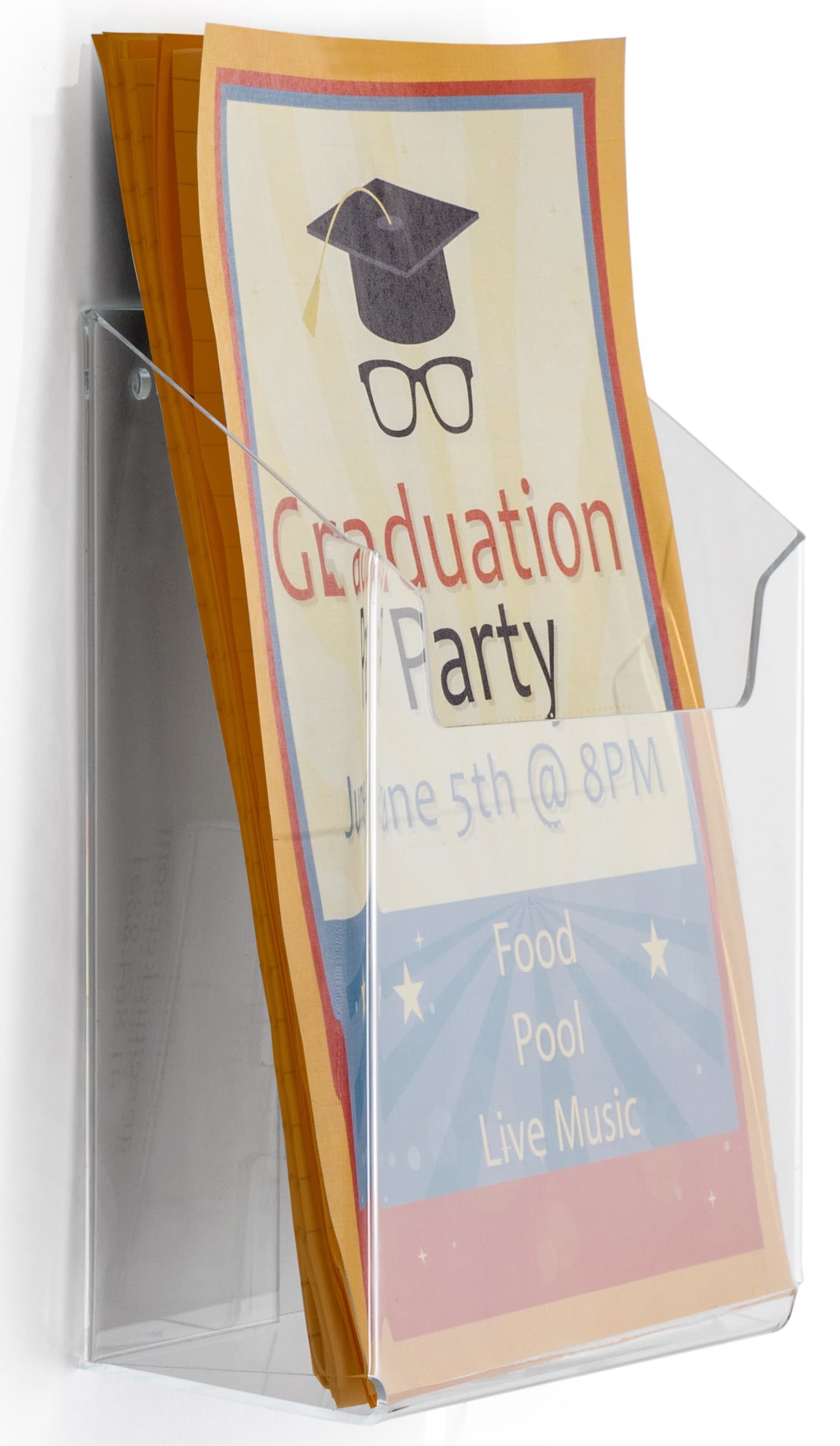 Booklet Holders | Acrylic Display for Wall Mounting | Displays2Go